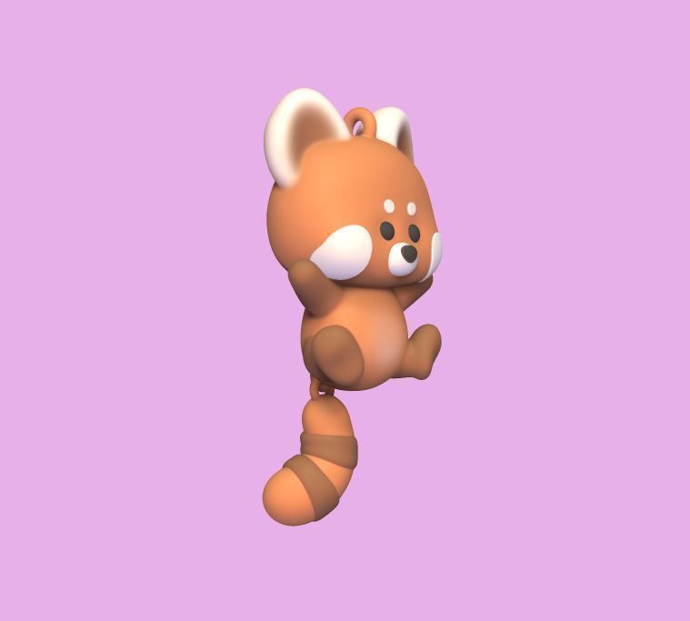 Flexi Red Panda 3D model 3D printable | CGTrader