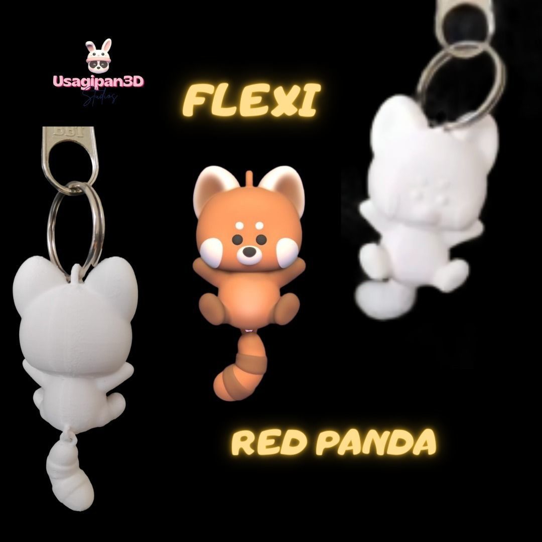 Flexi Red Panda 3D model 3D printable | CGTrader