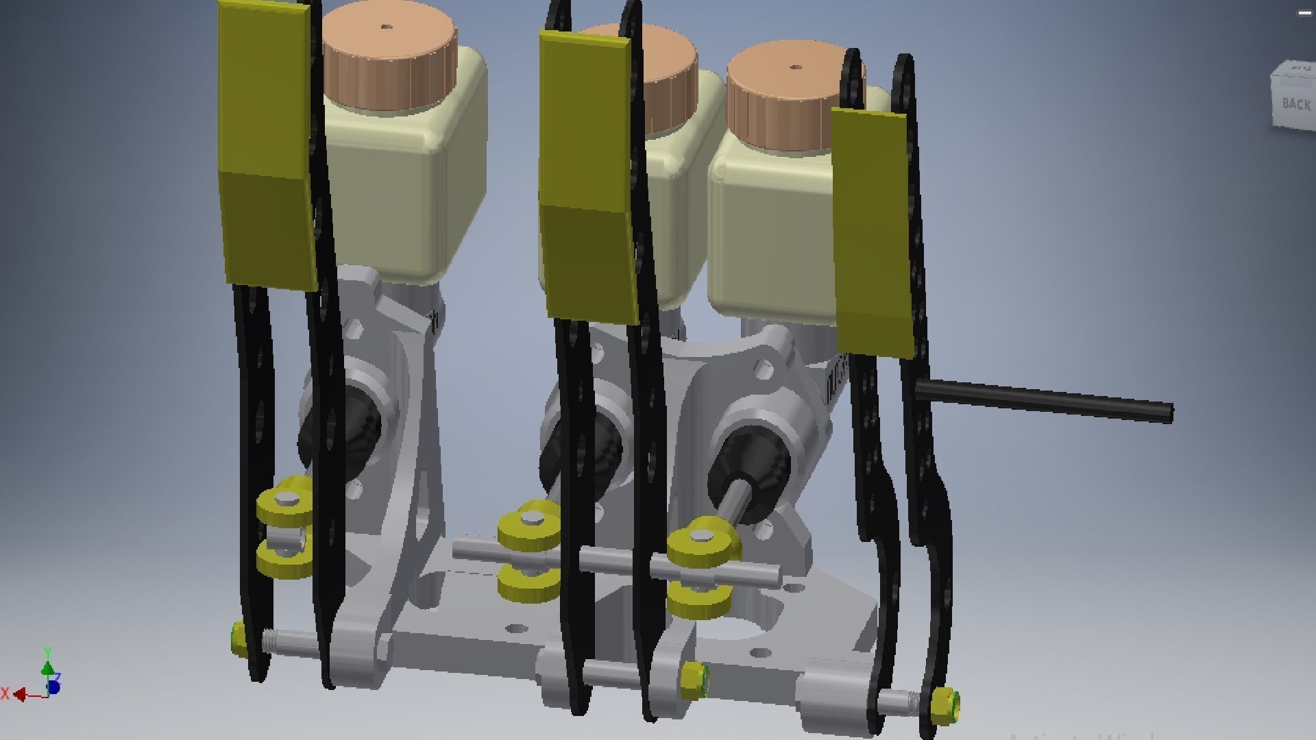 Floor Mount Pedal Assembly 3D model | CGTrader