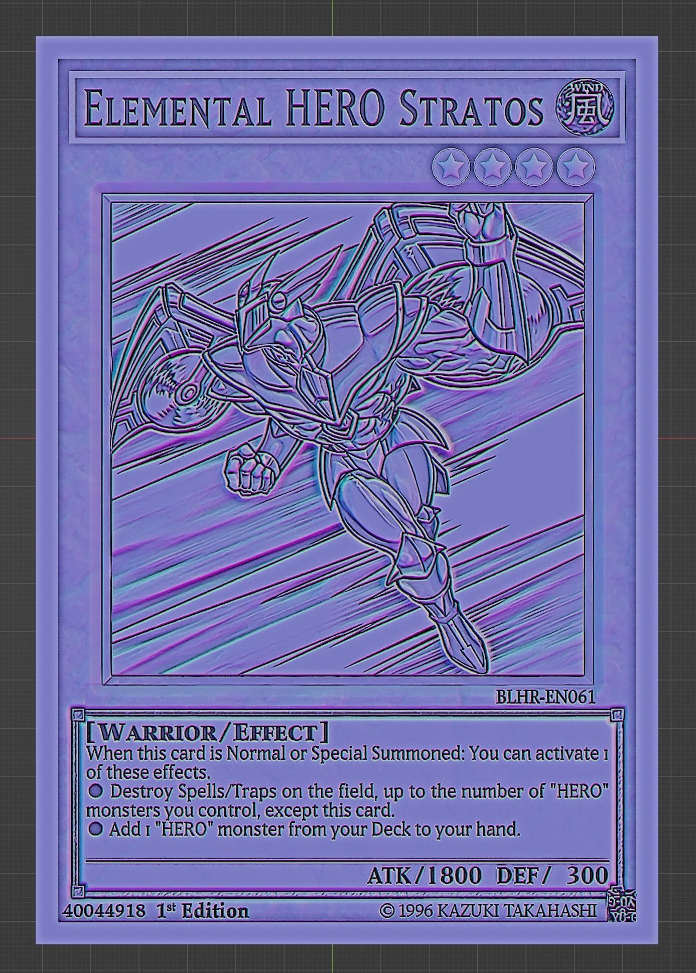 elemental hero stratos - yugioh free 3D model 3D printable | CGTrader