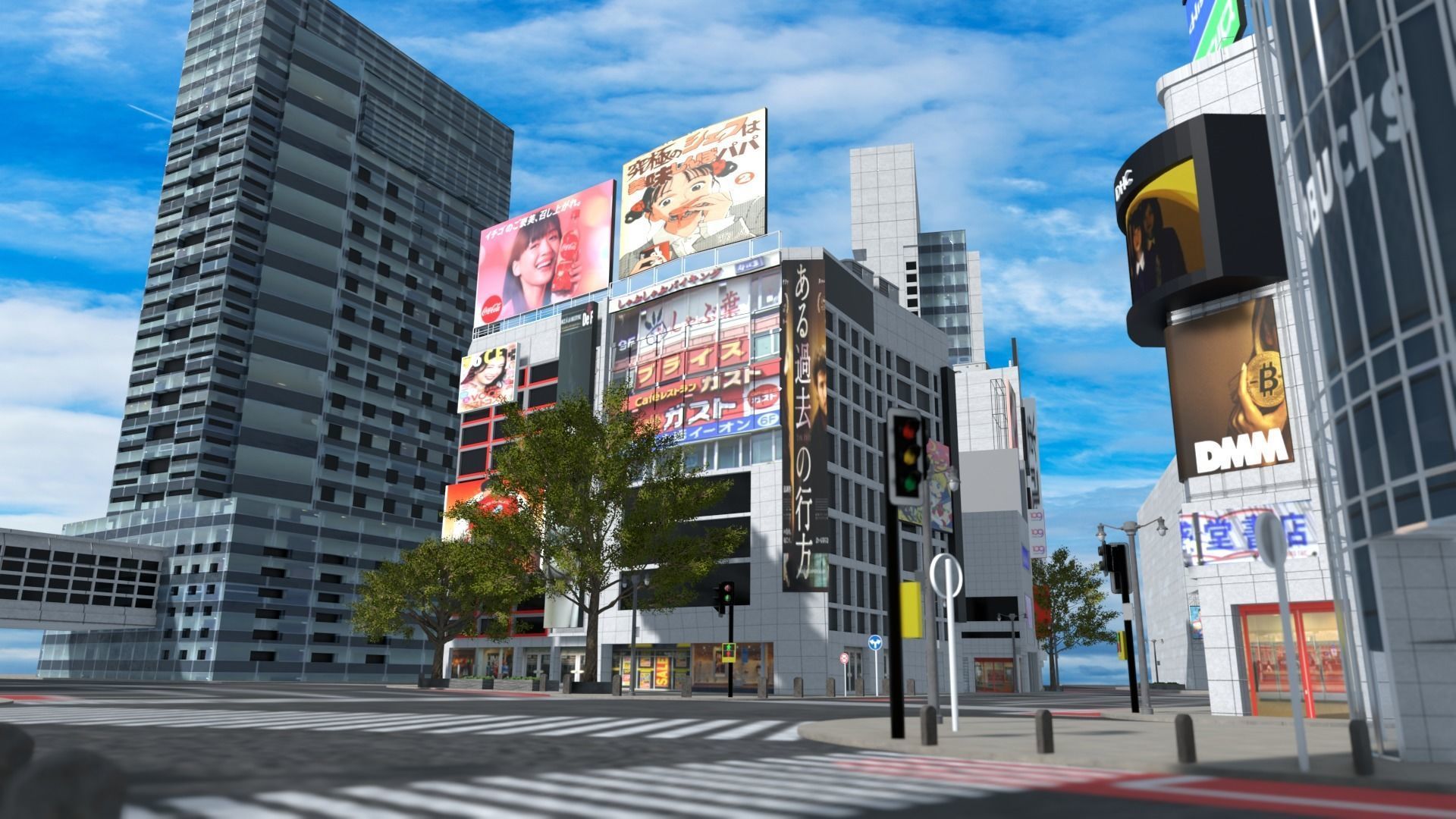 3D model Shibuya Scramble Crossing Shibuya City Tokyo Japan VR / AR ...