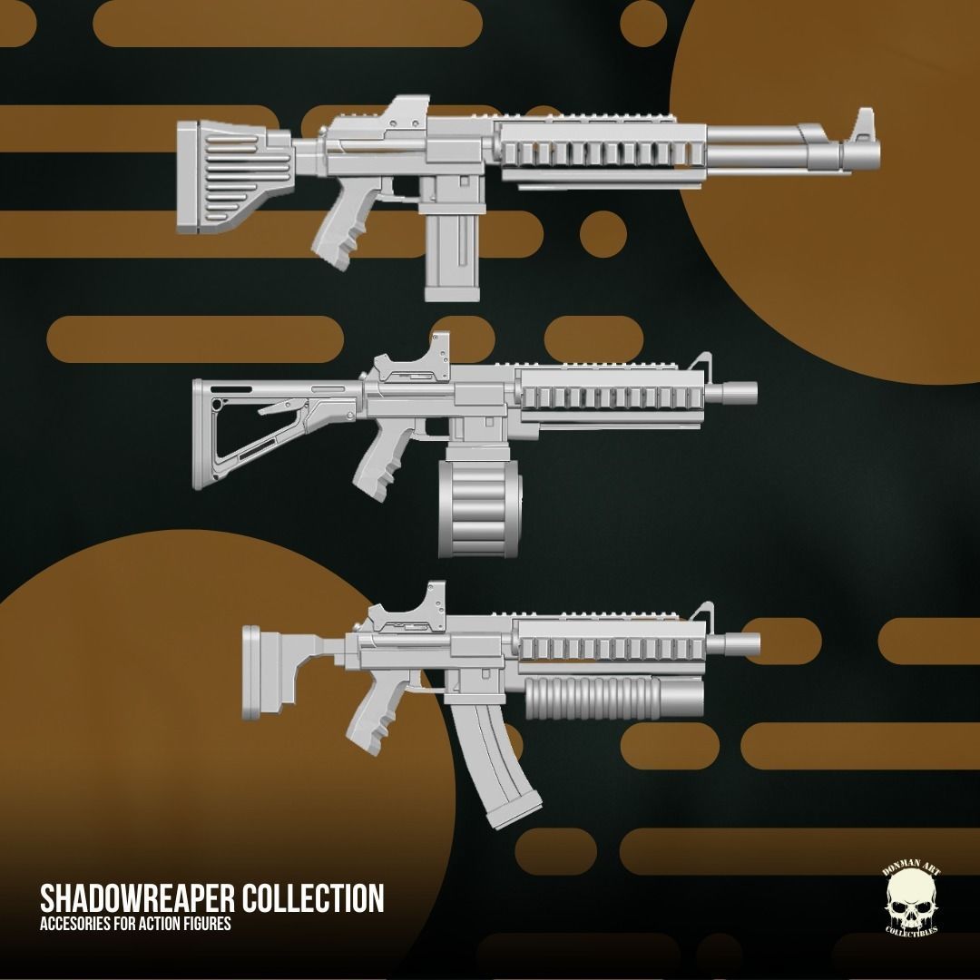 Shadowreaper Collection 3D printable files for Action Figures 3D model ...