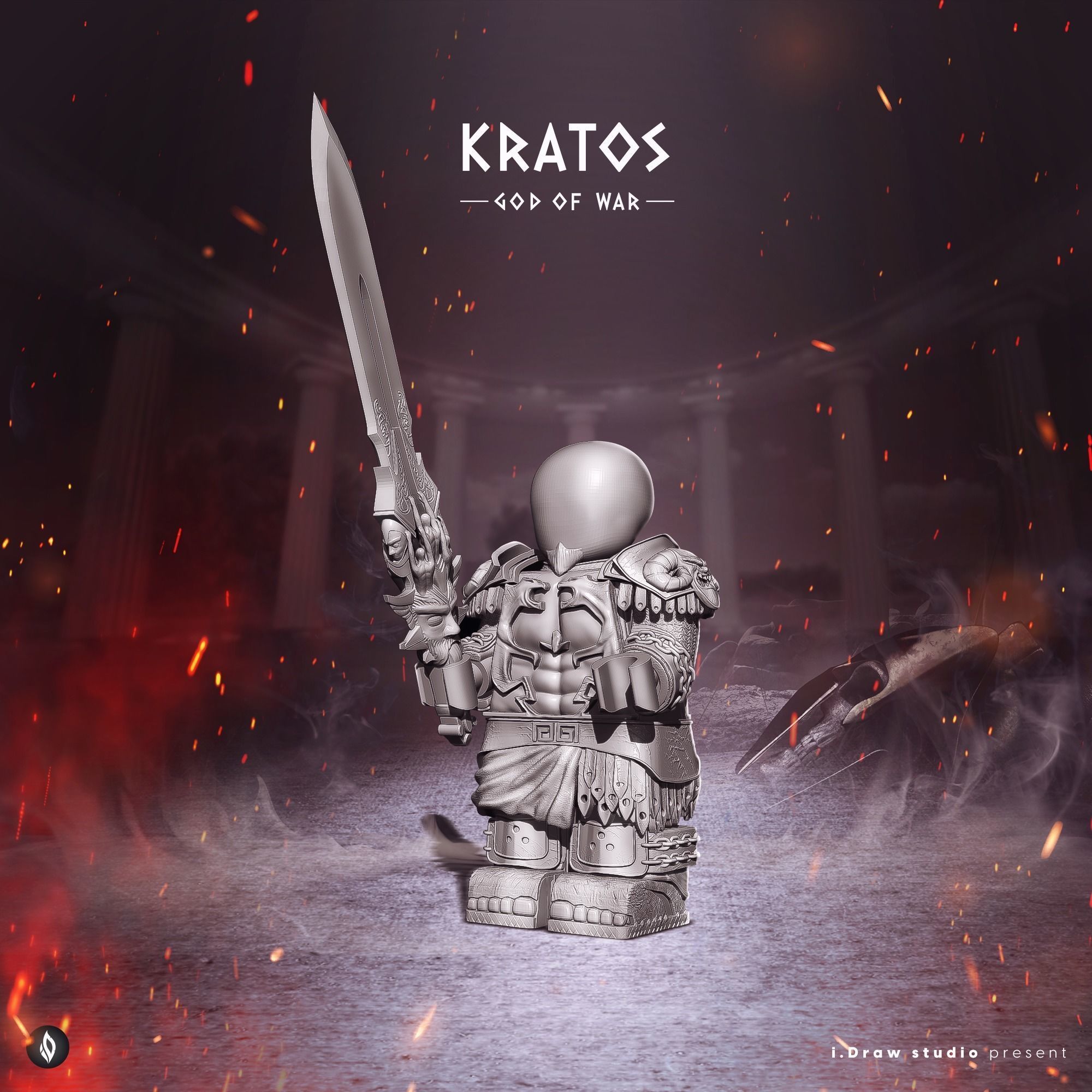 Lego Minifigures - Kratos God Armor God Of War 2 3D model 3D printable ...