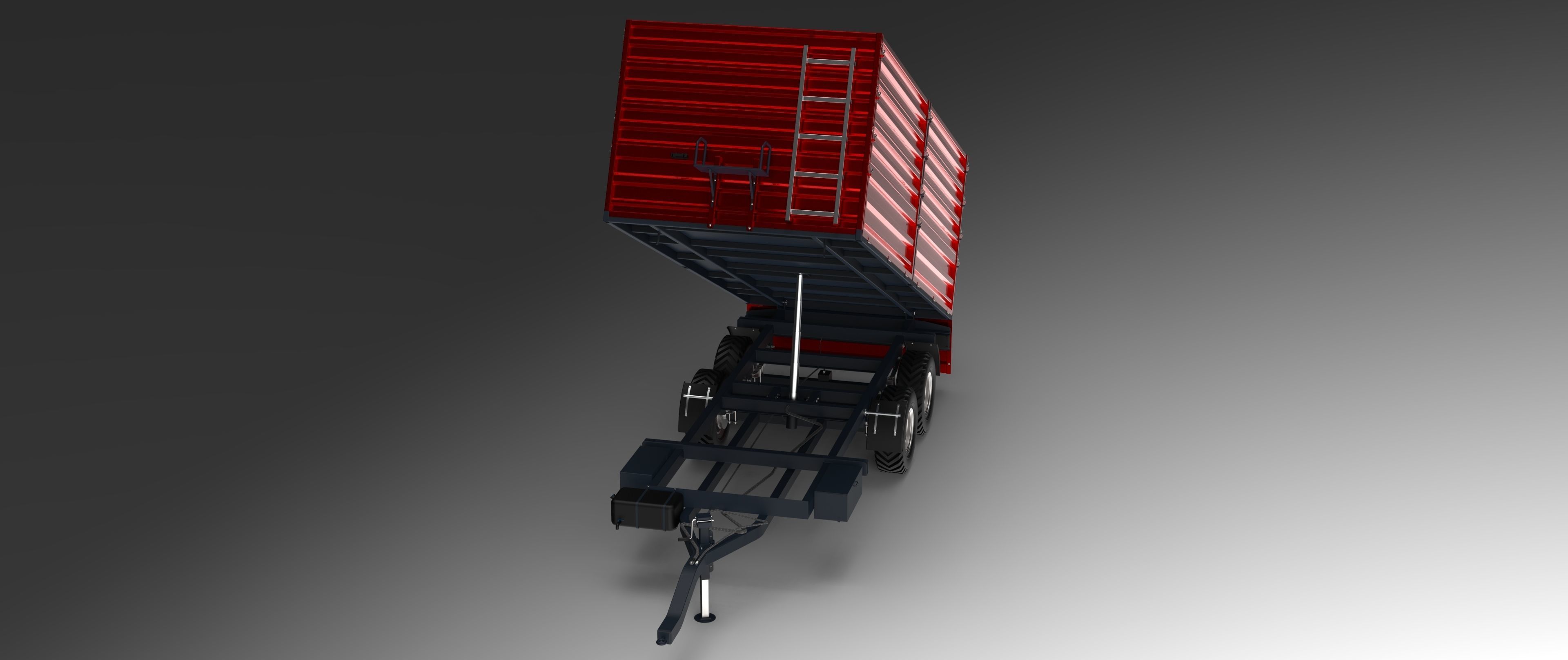 3D model TRACTOR TRAILER VR / AR / low-poly | CGTrader