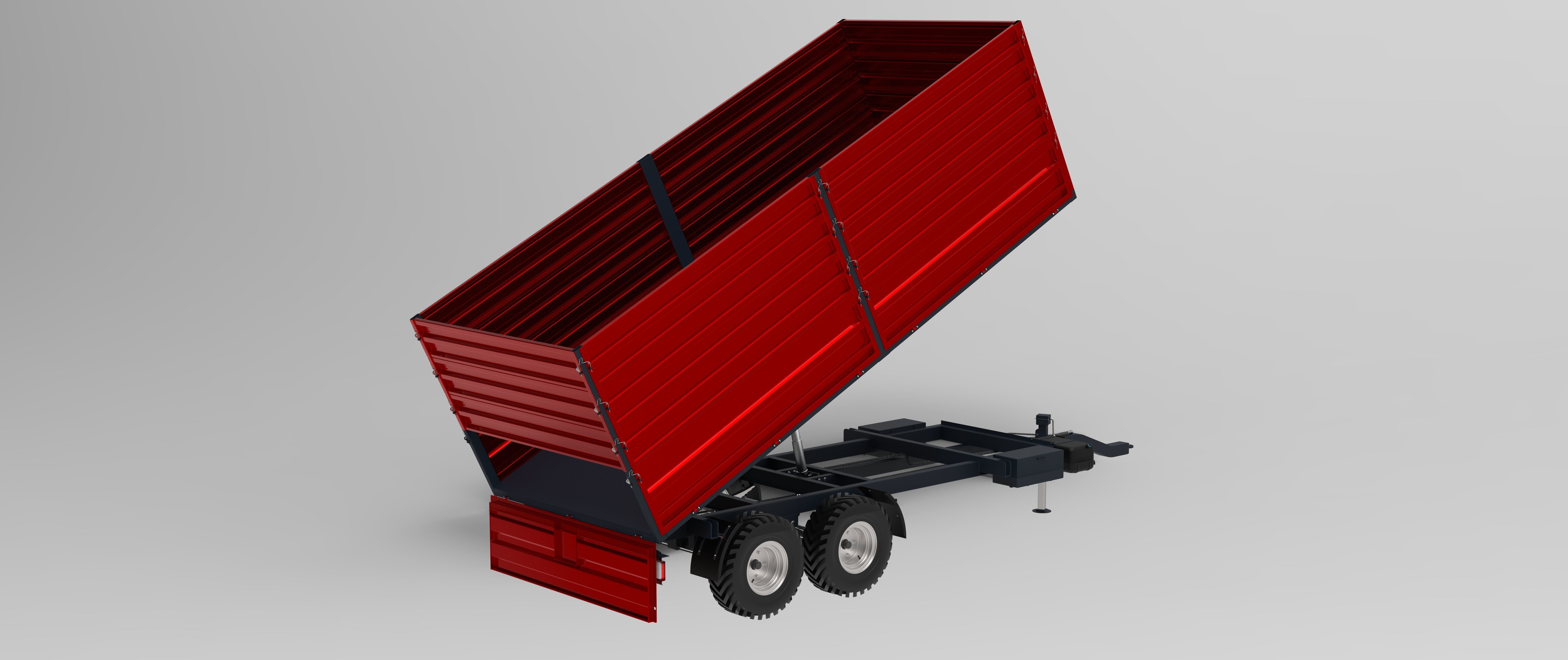 3D model TRACTOR TRAILER VR / AR / low-poly | CGTrader