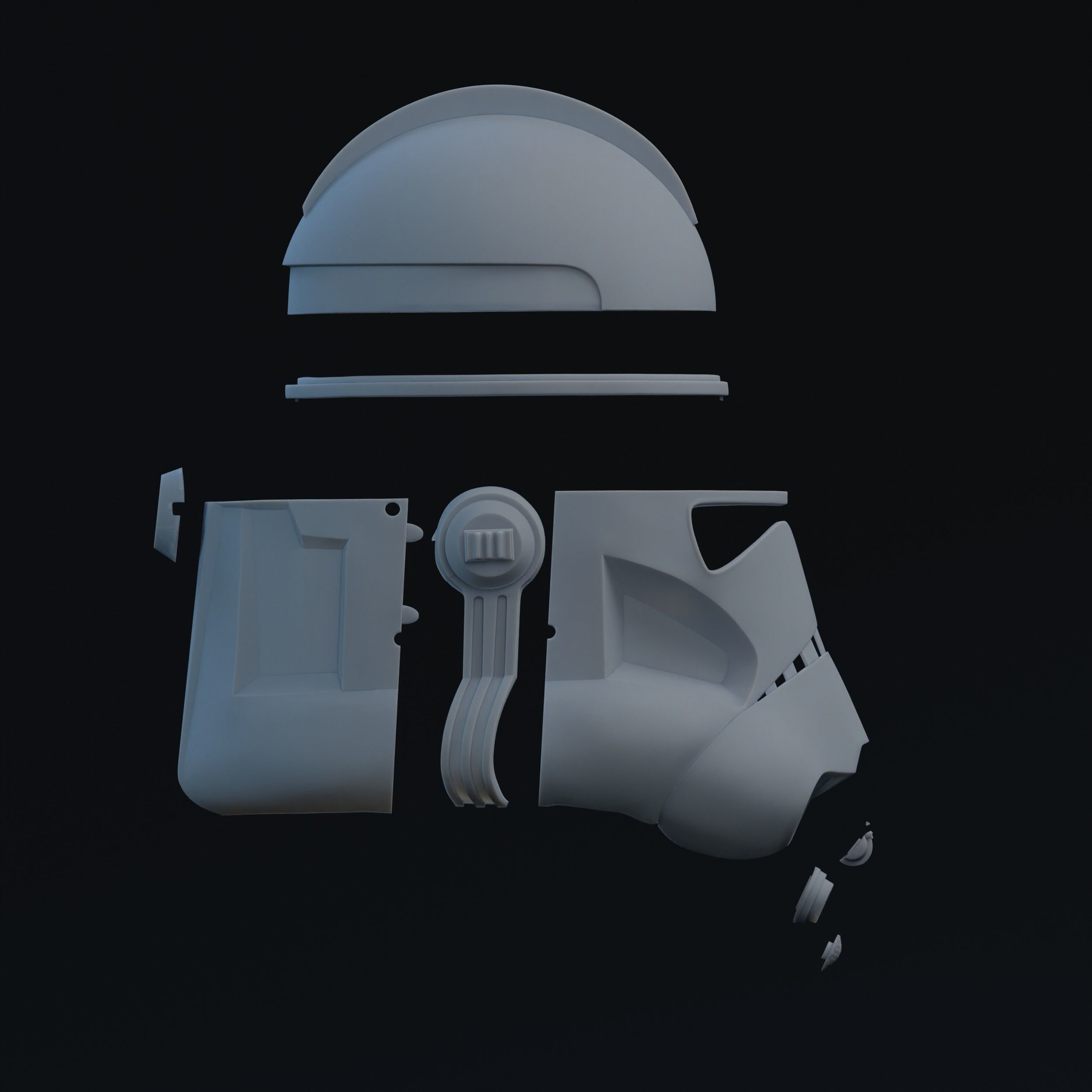Wearable Phase 2 Clone Helmet 3D model 3D printable | CGTrader