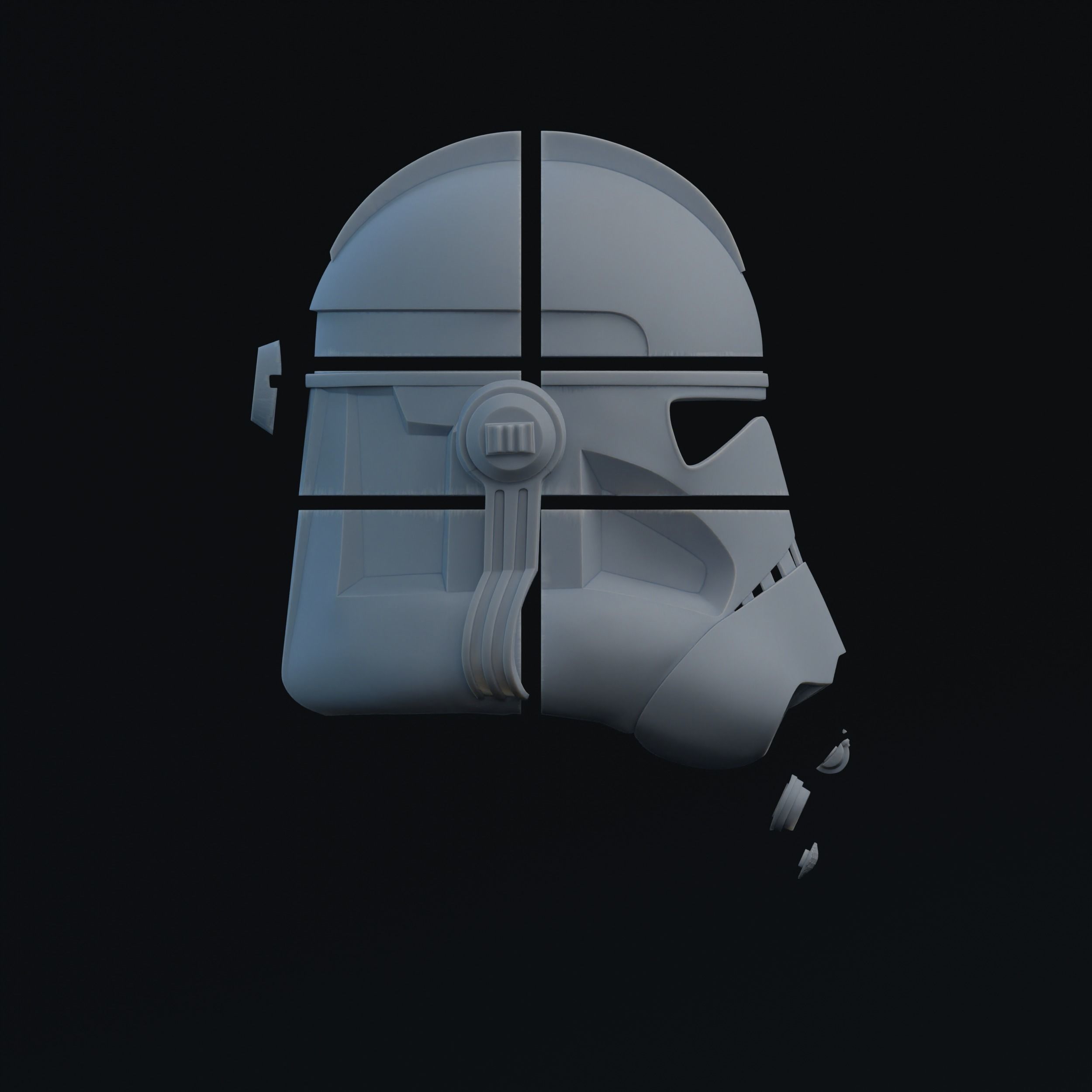 Wearable Phase 2 Clone Helmet 3D model 3D printable | CGTrader
