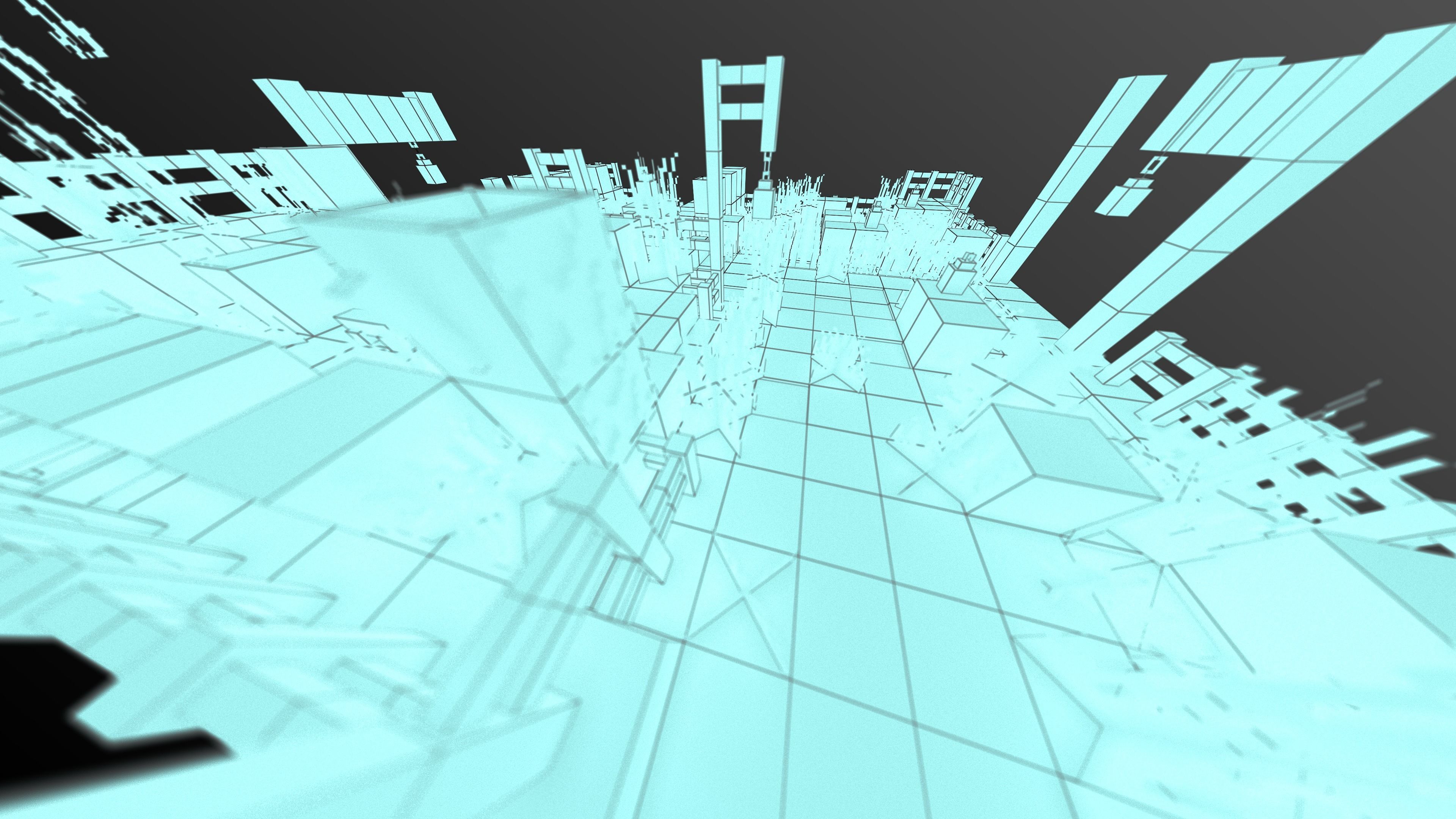 3D model Magical Minecraft Crossroads with campfire and shelter VR / AR ...