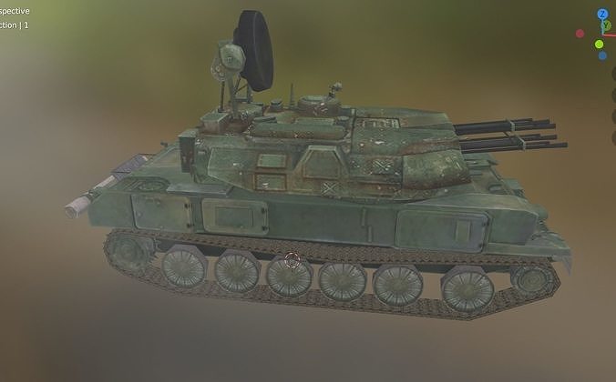 3D model tank zsu 23 VR / AR / low-poly | CGTrader