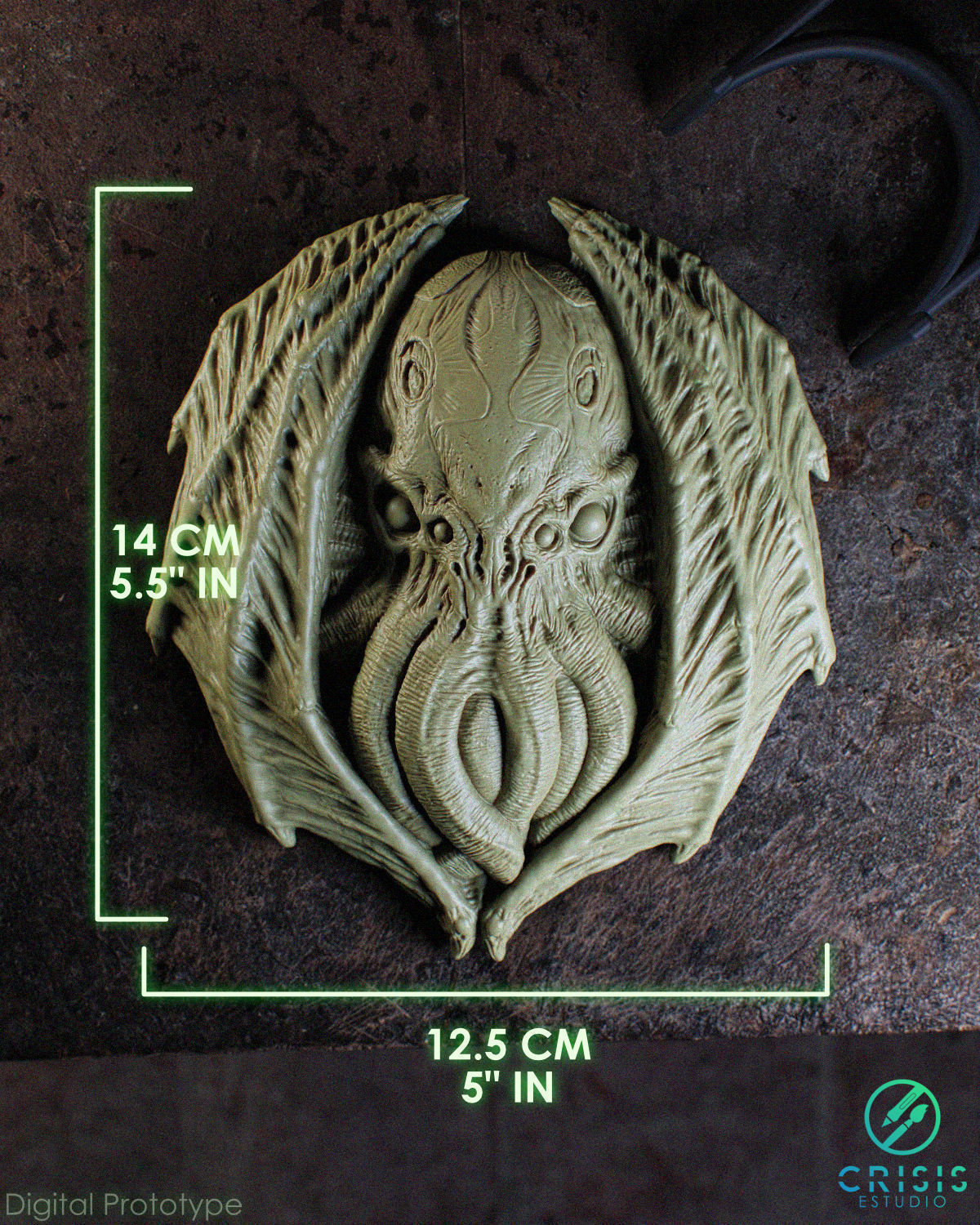 Cthulhu ancient medallion for 3d Print Model 3D model 3D printable ...