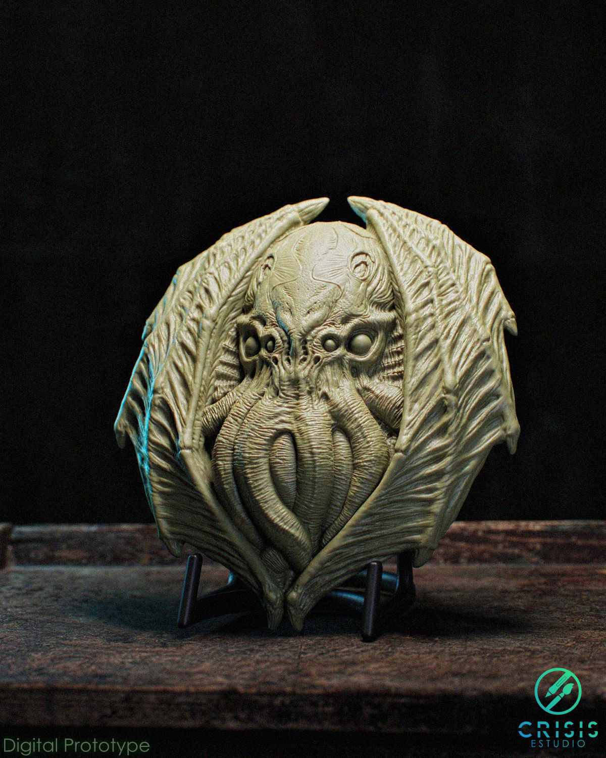 Cthulhu ancient medallion for 3d Print Model 3D model 3D printable ...
