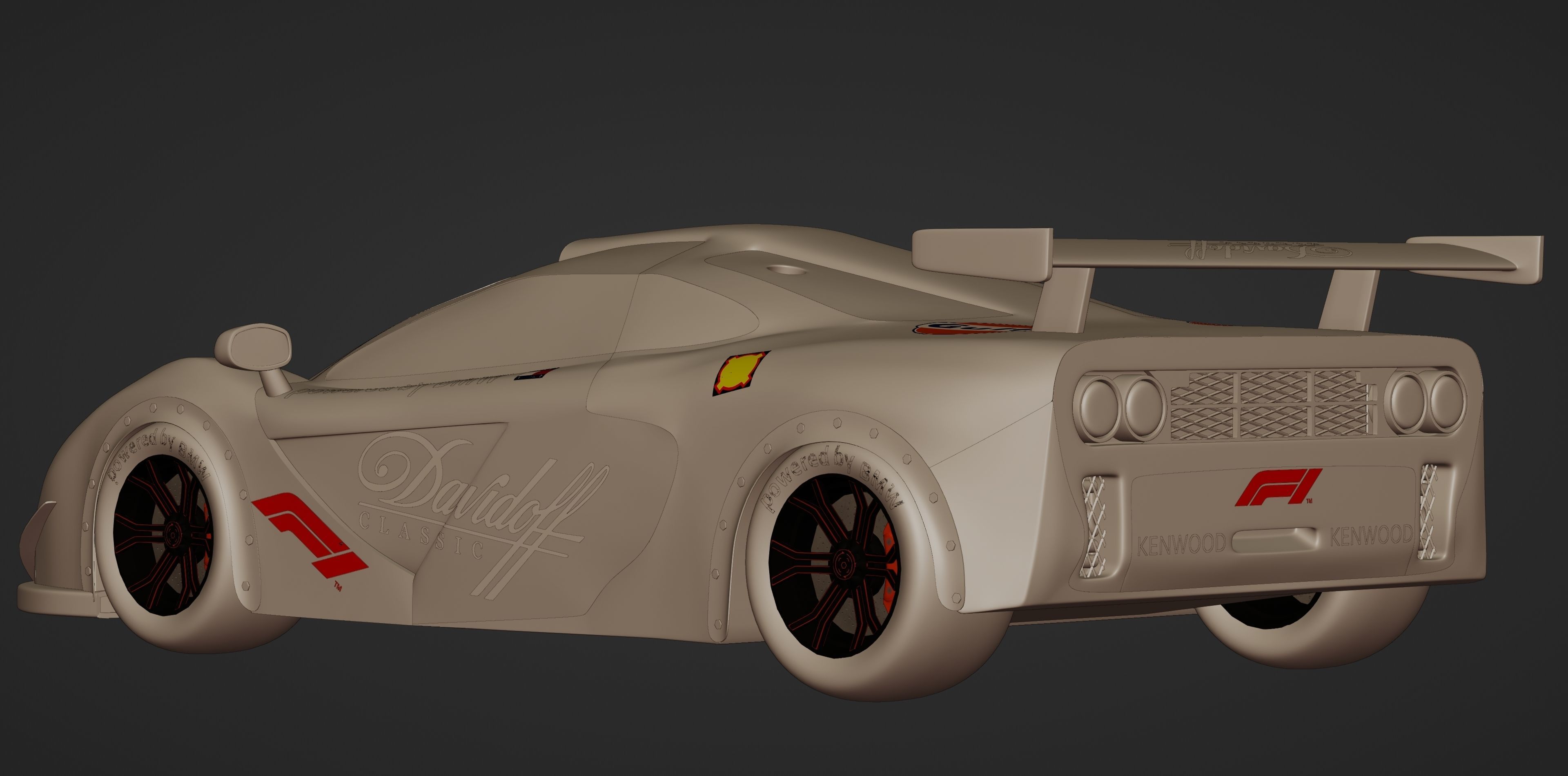 3D model McLaren F1 GTR VR / AR / low-poly | CGTrader