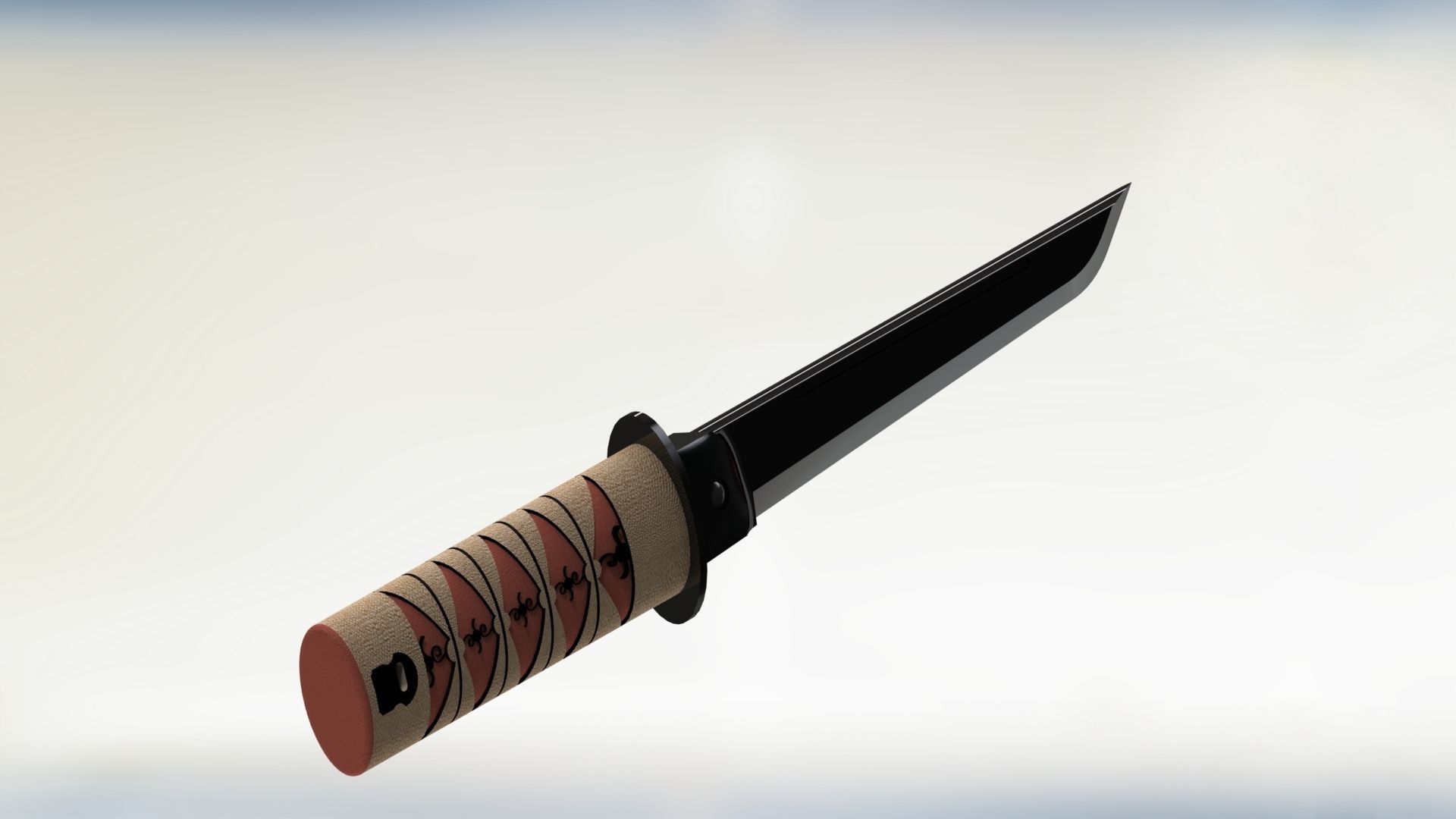 Japanese Knife Harakiri 3D model 3D printable | CGTrader