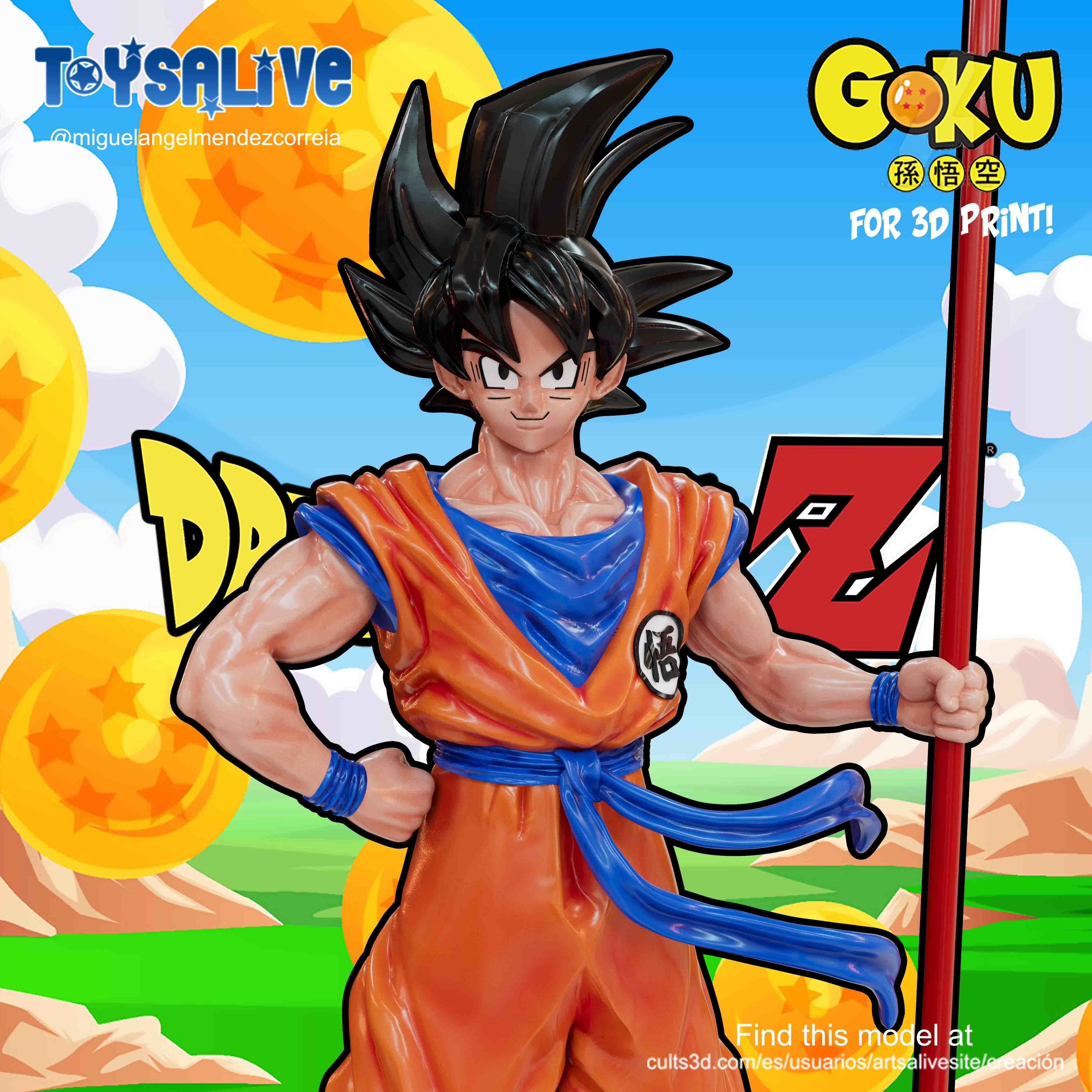 GOKU DRAGON BALL Z FOR 3D PRINTING 3D model 3D printable | CGTrader