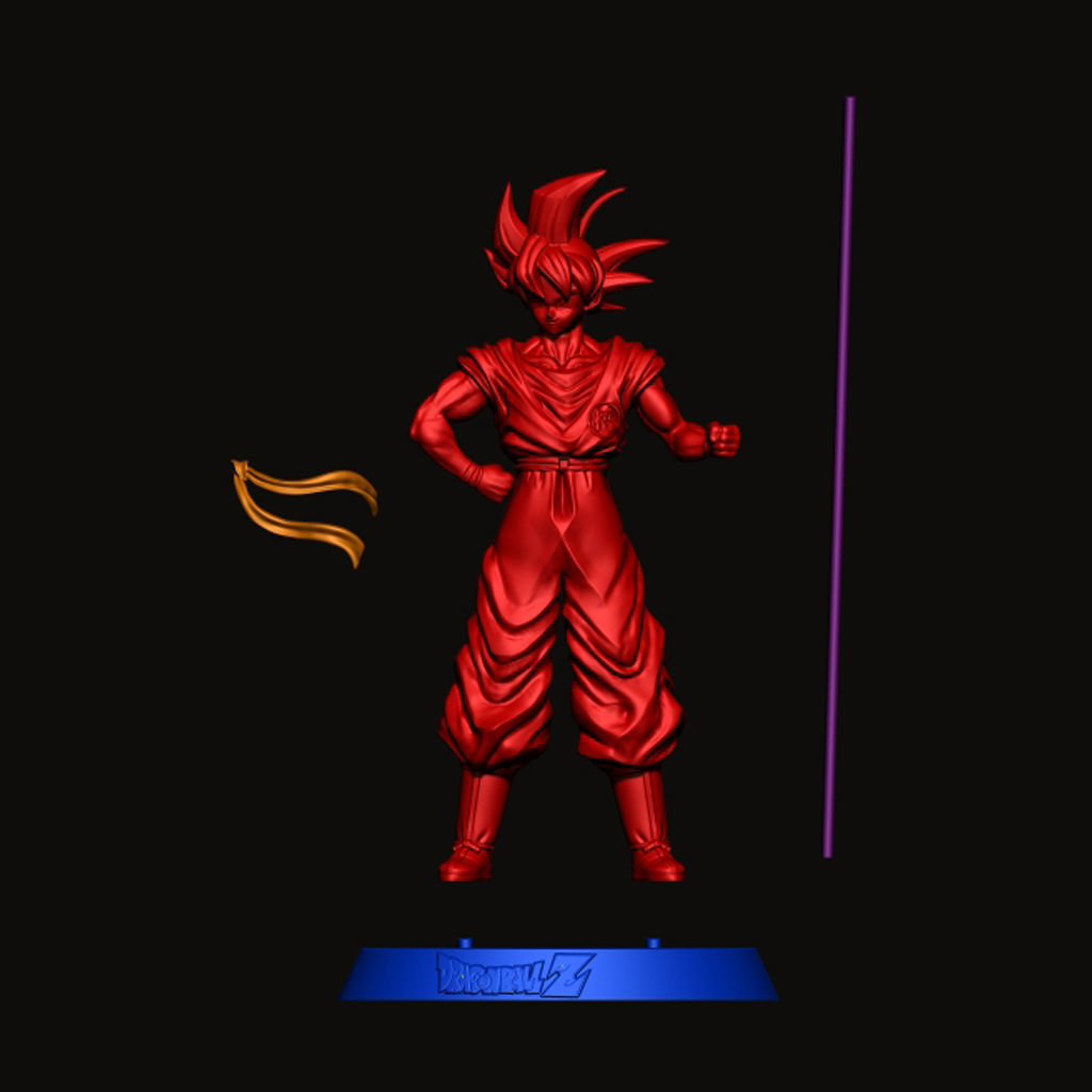 GOKU DRAGON BALL Z FOR 3D PRINTING 3D model 3D printable | CGTrader