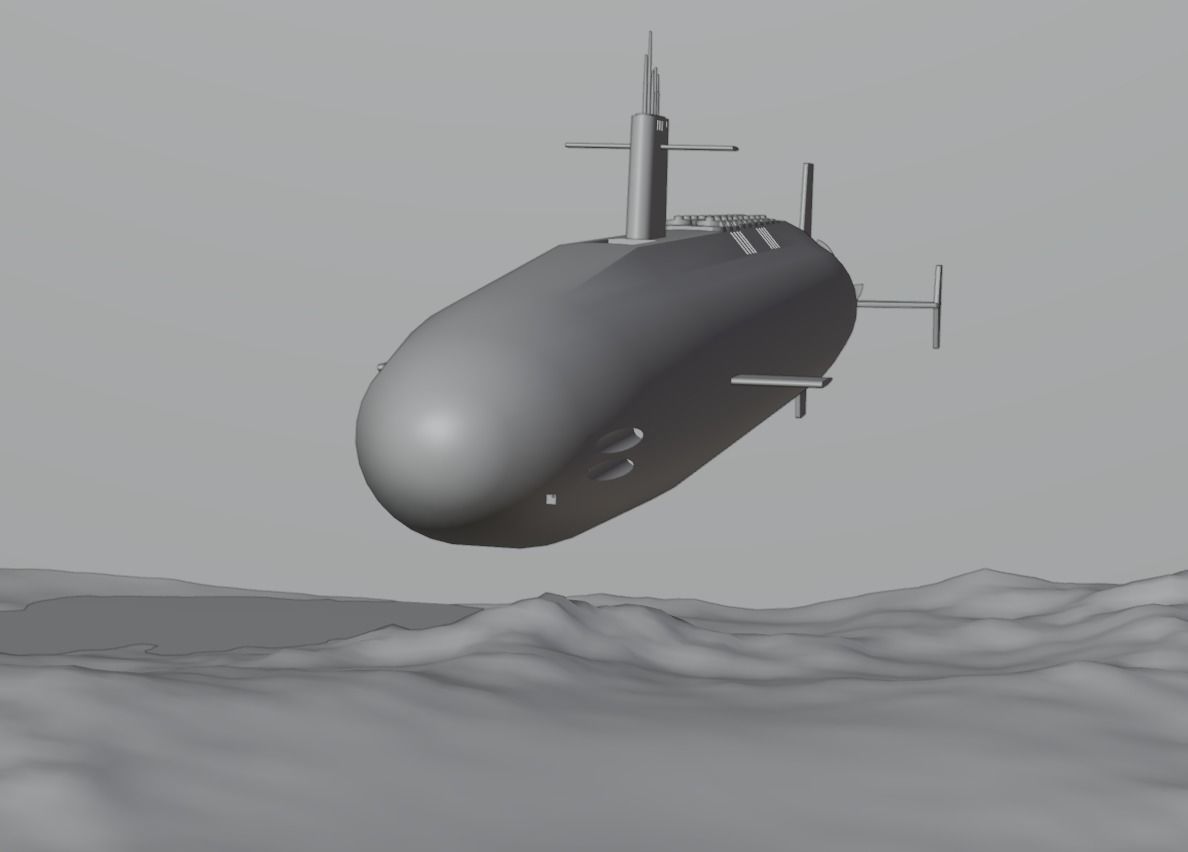 Submarine Animation 3D model animated | CGTrader
