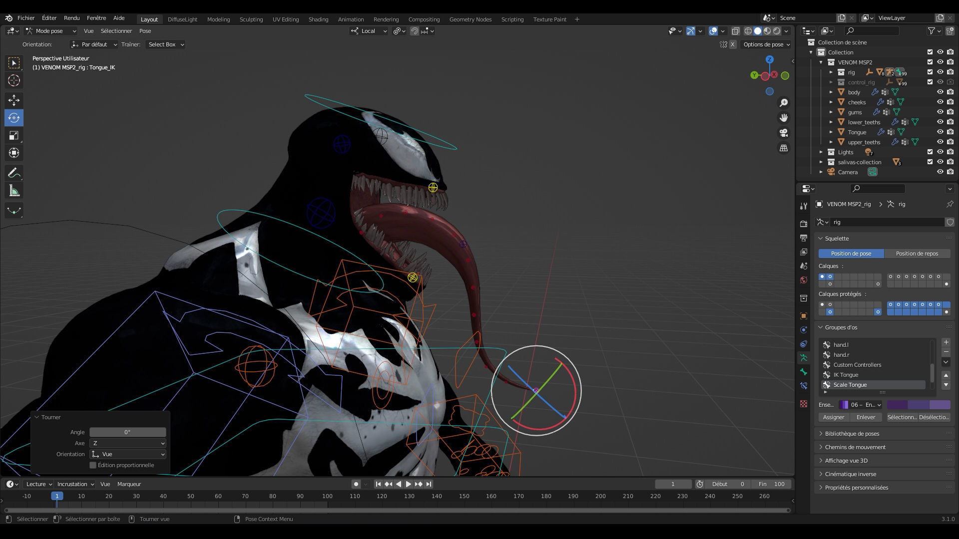 Insomniac S Venom Rig Blender 3d Model Animated Rigged Cgtrader