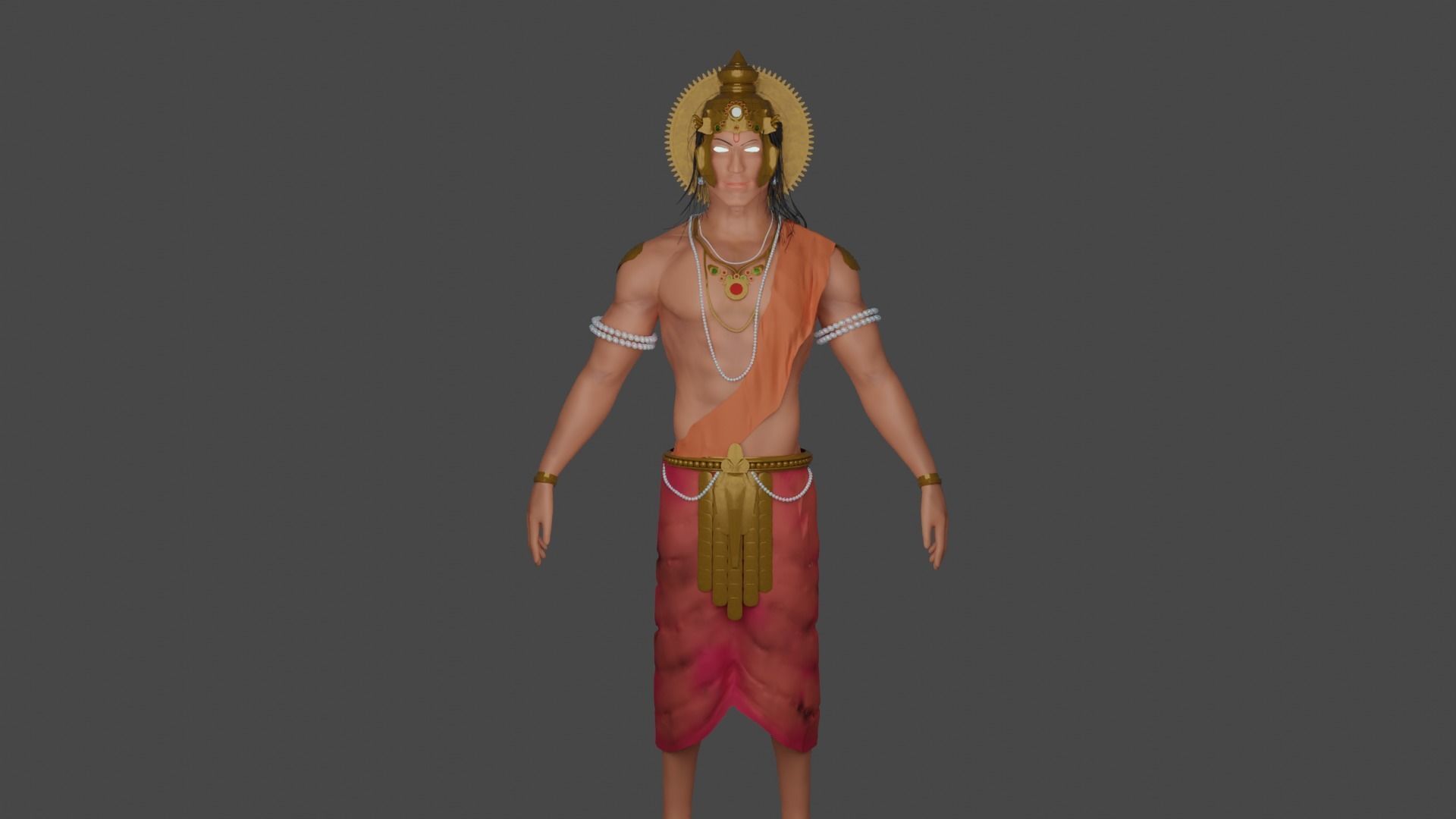 3D model indian god - indradev VR / AR / low-poly | CGTrader