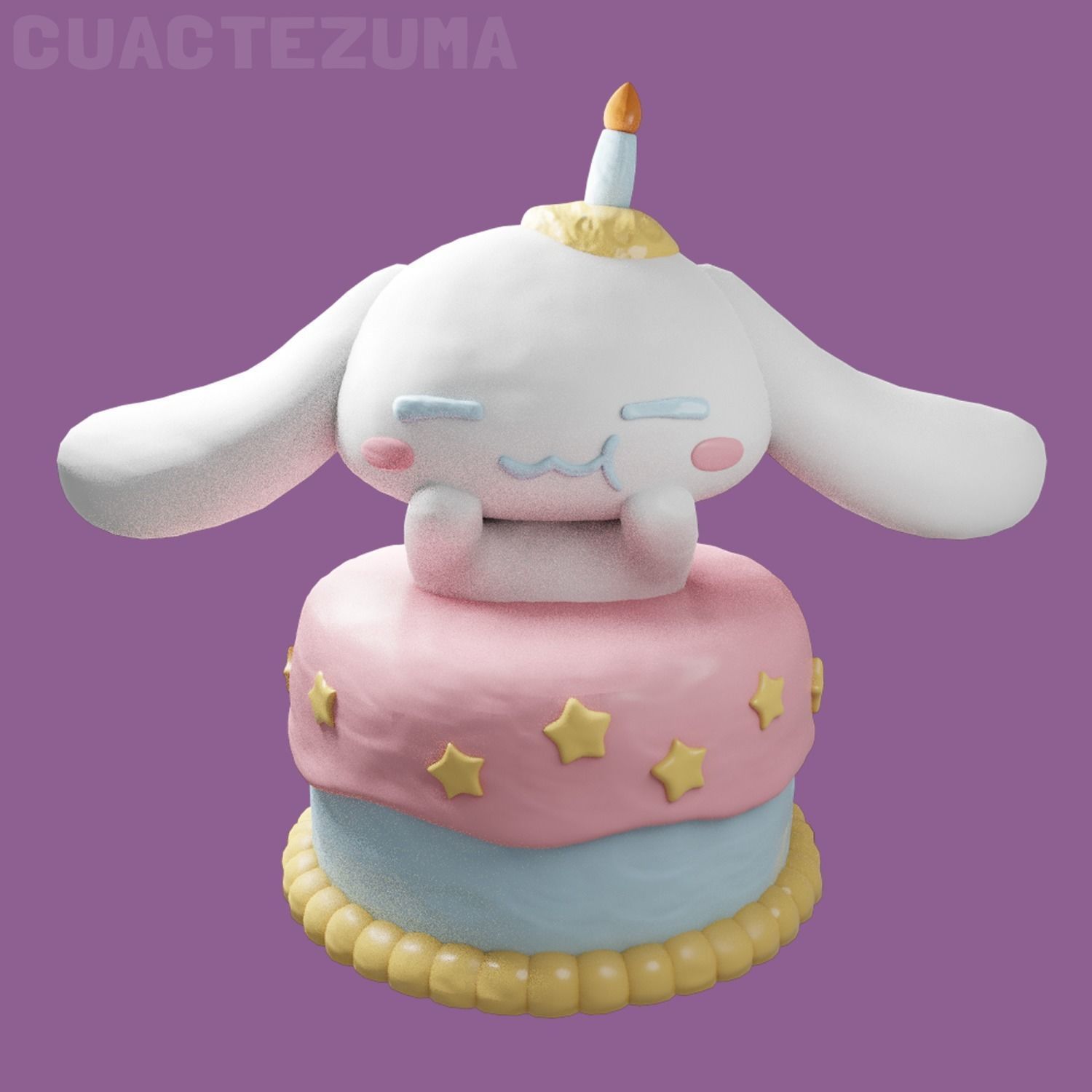 SANRIO - CINNAMOROLL CAKE 3D model 3D printable | CGTrader
