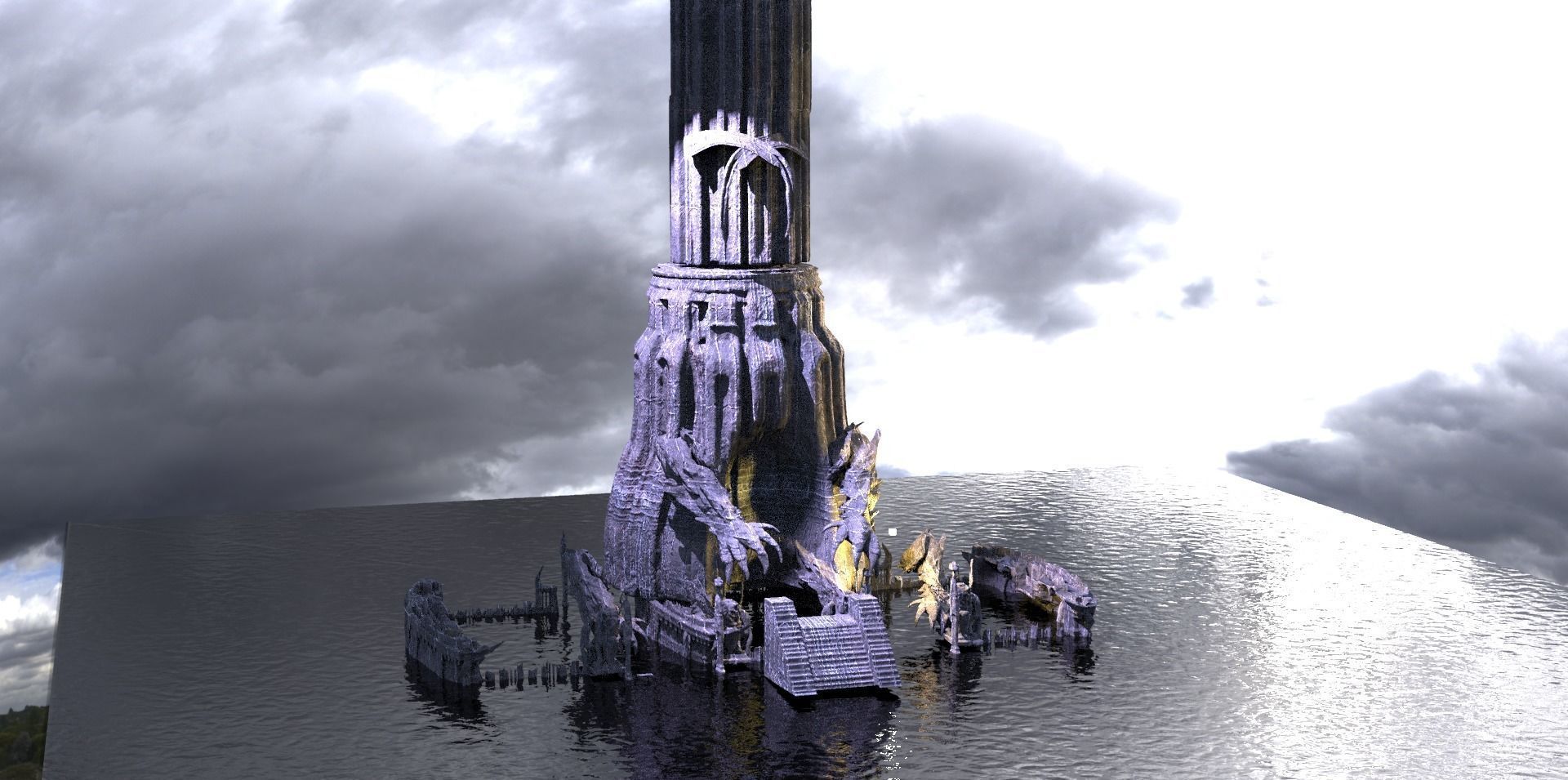Beast Totum Tower Monument Full 3D model | CGTrader