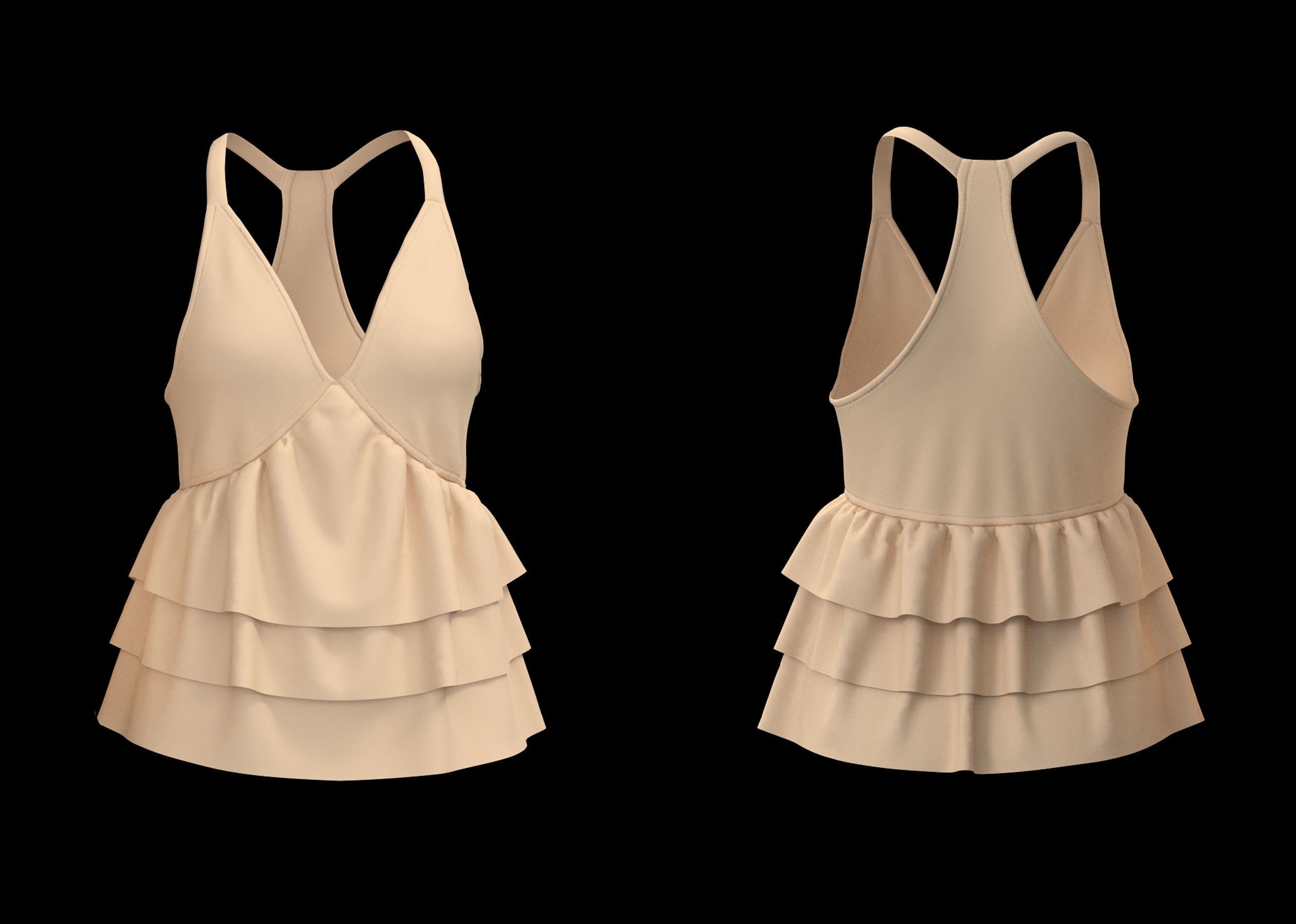 10 Womens Tops 3D model | CGTrader
