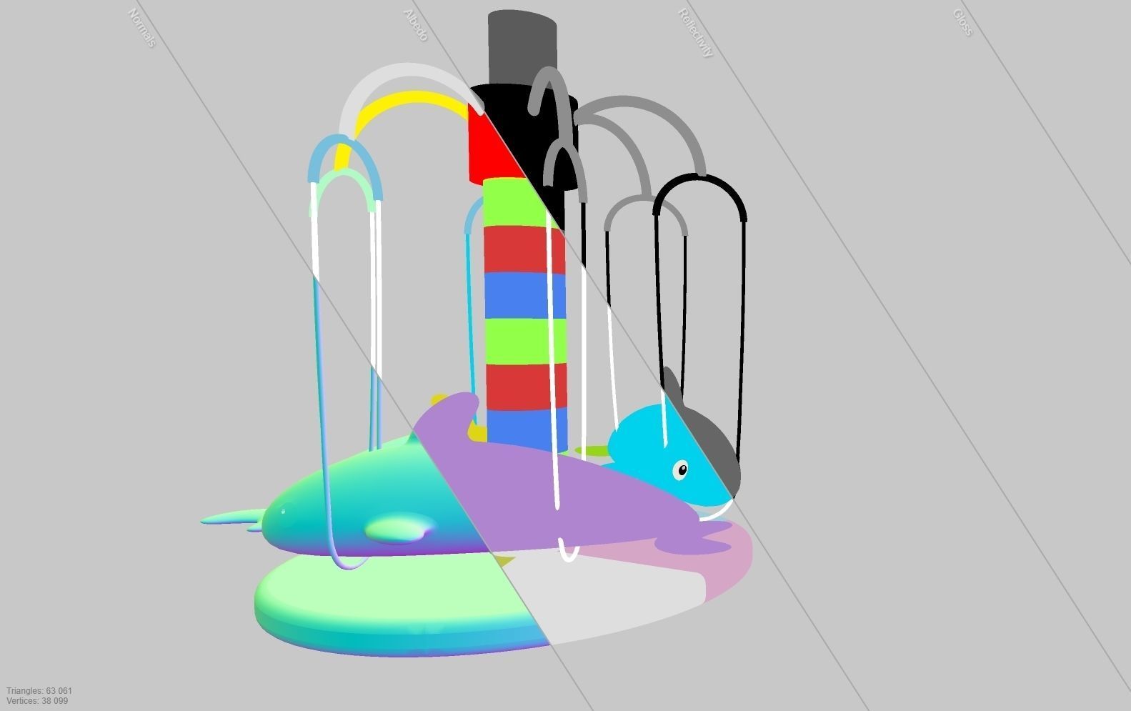 Playground for kids 3D model | CGTrader