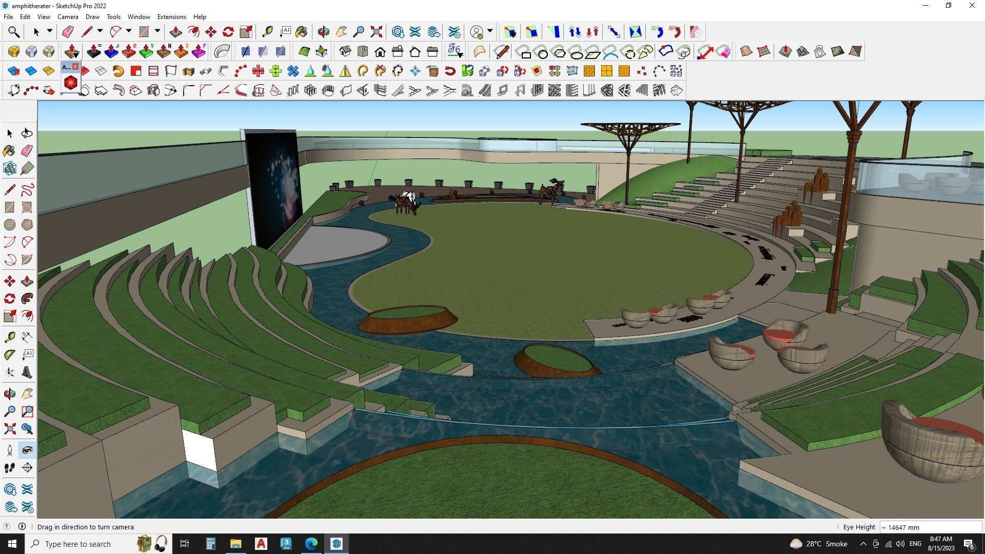 Amphitheater 3D model 3D model | CGTrader