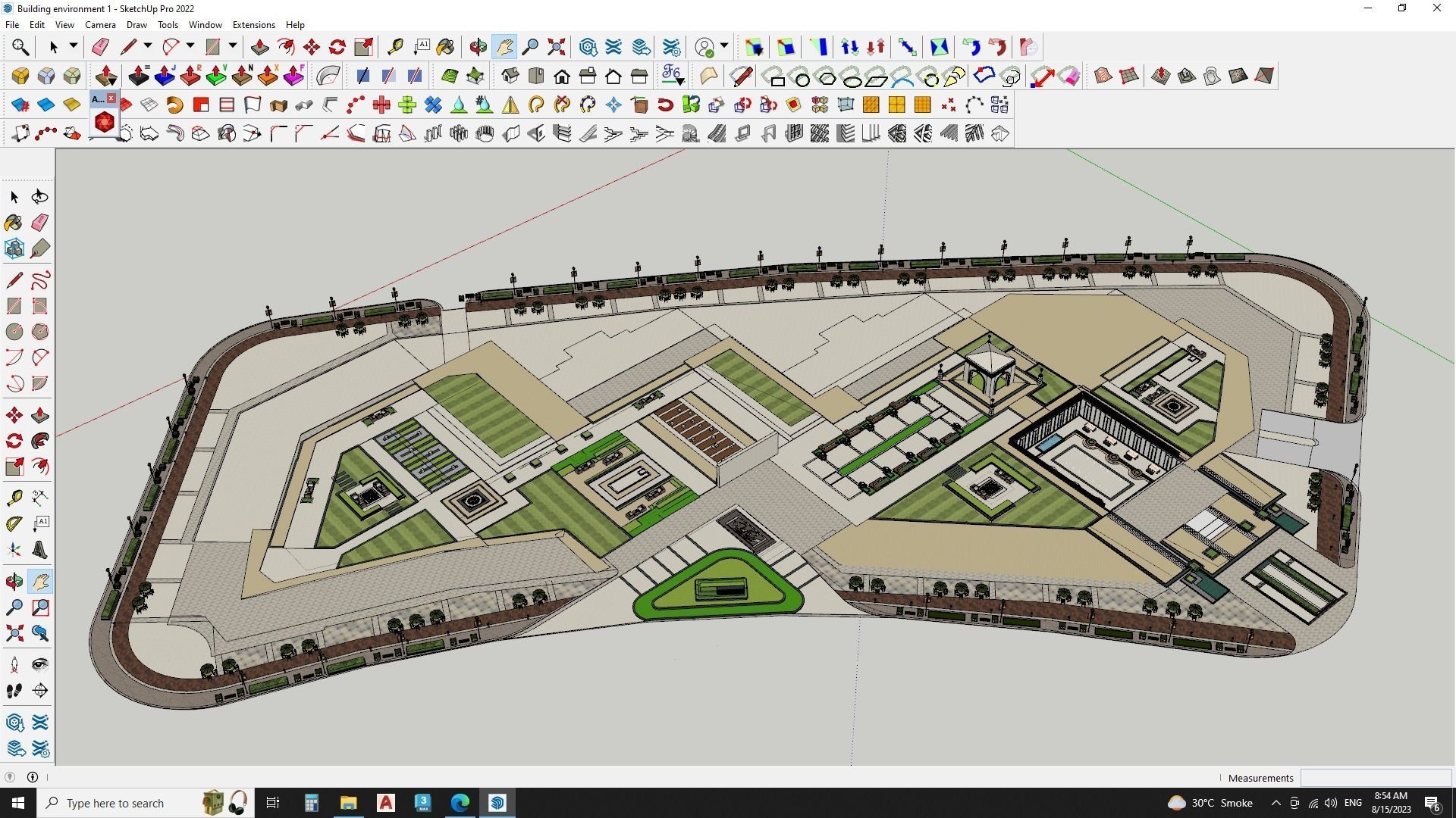 Sketchup shopping mall landscape 3d model 3D model | CGTrader