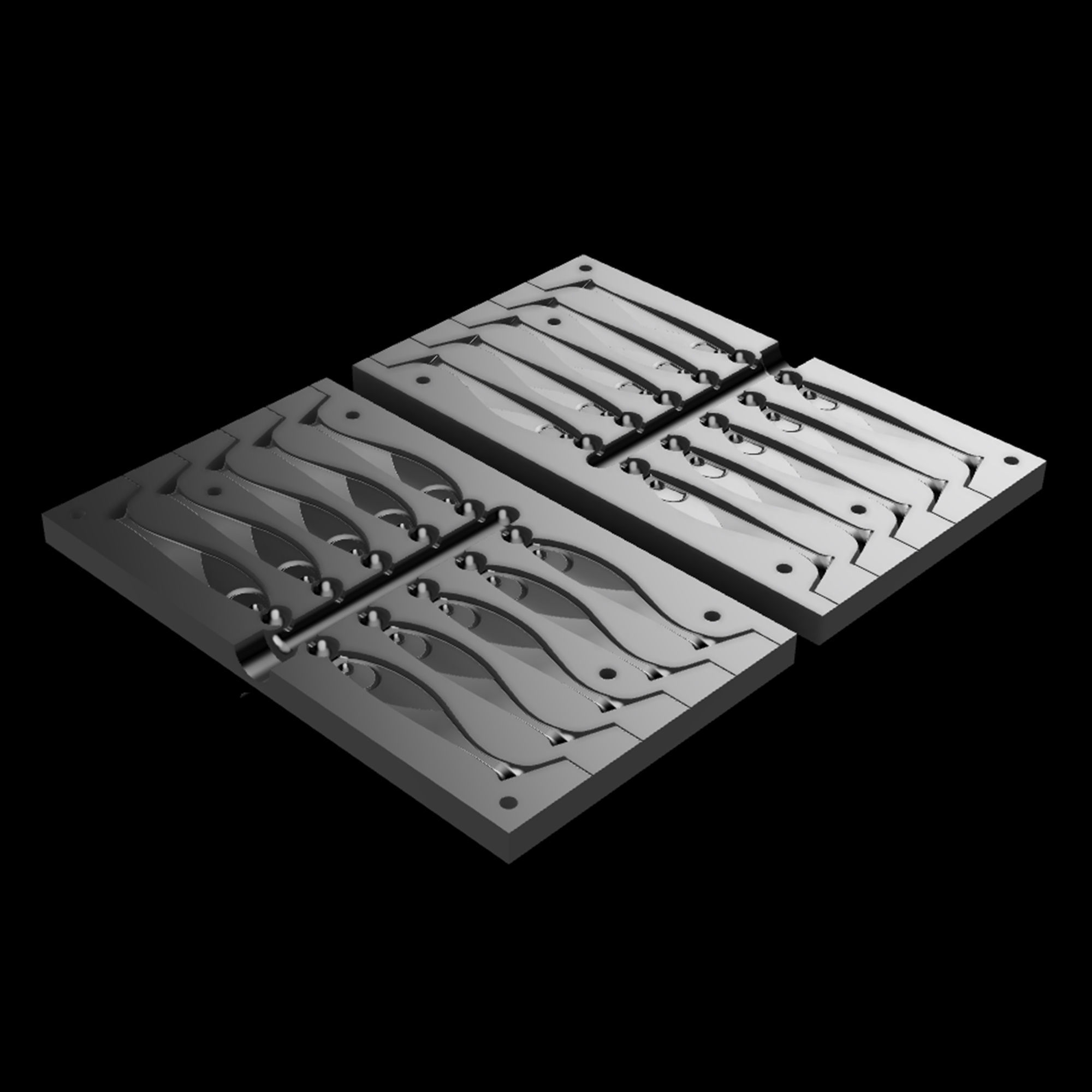 MOLD SHAD 80 MM STL STEP FILE FOR CNC AND 3D PRINT 3D model 3D ...
