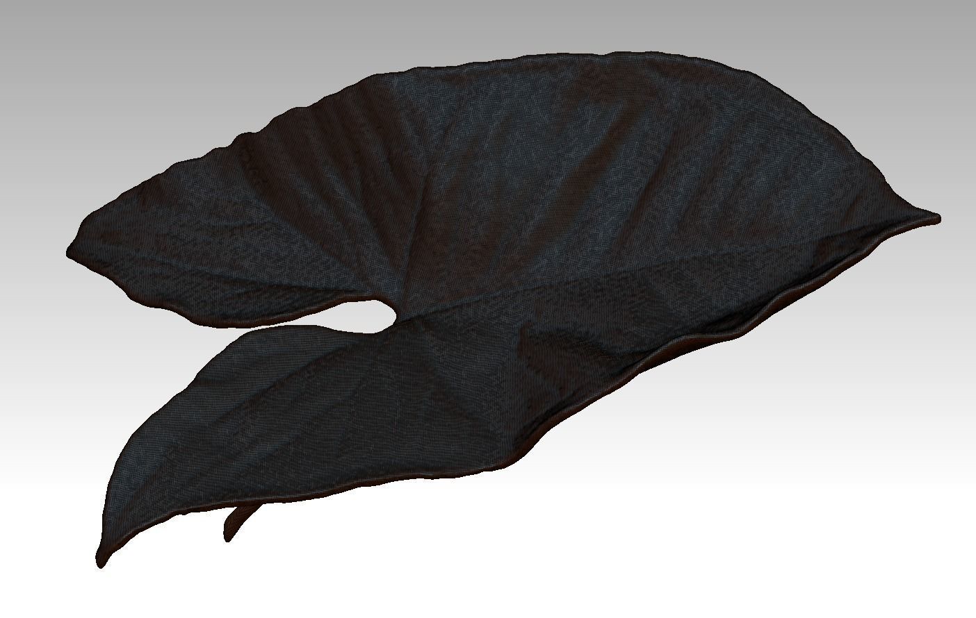 Plant leaf 3D printing STL sculpture 3D Carapace leaf ZB brush 3D model ...