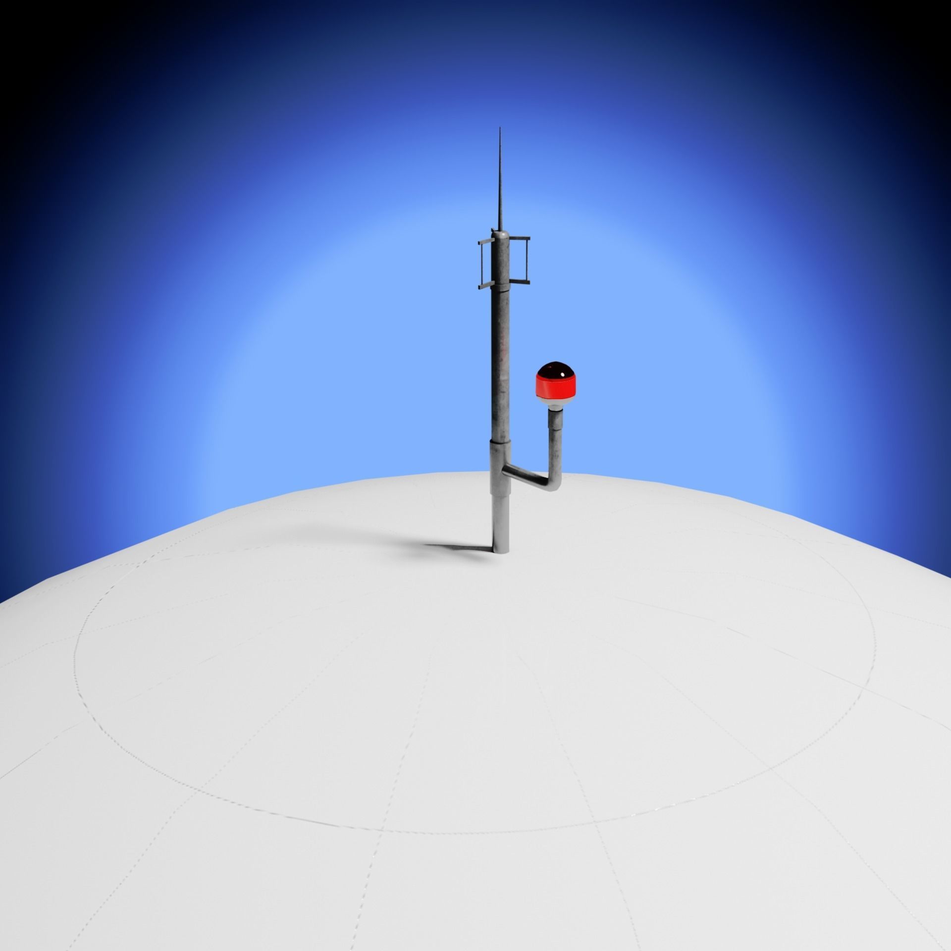 3D model Sphere-Shaped Radome VR / AR / low-poly | CGTrader