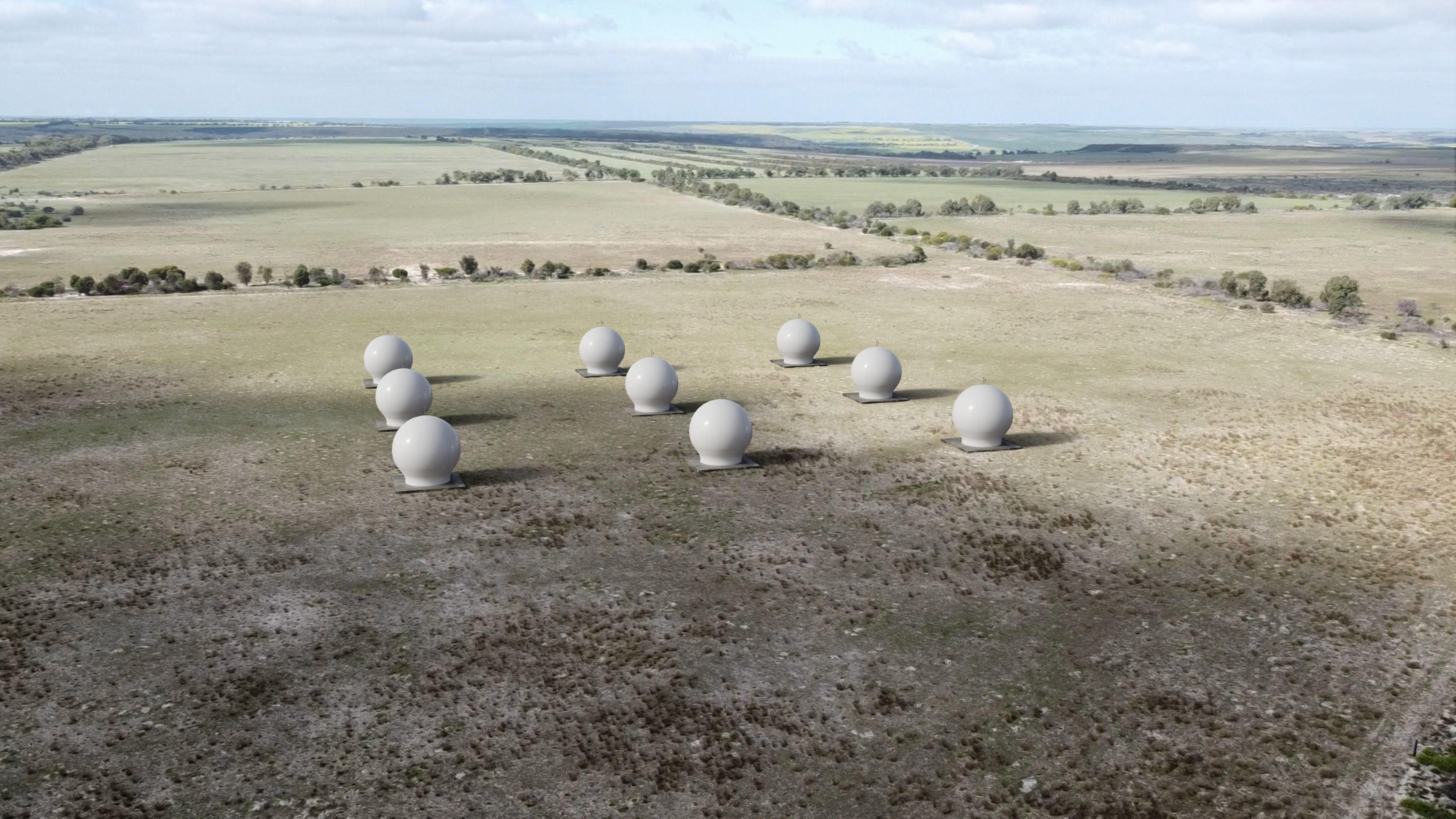 3D model Sphere-Shaped Radome VR / AR / low-poly | CGTrader