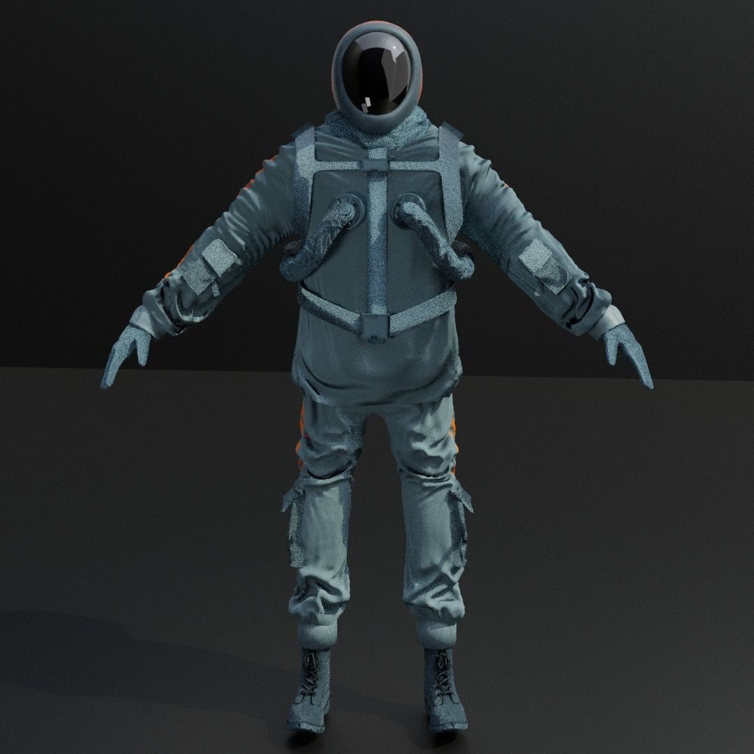 3D model Space suit - Cyberpunk outfit VR / AR / low-poly | CGTrader
