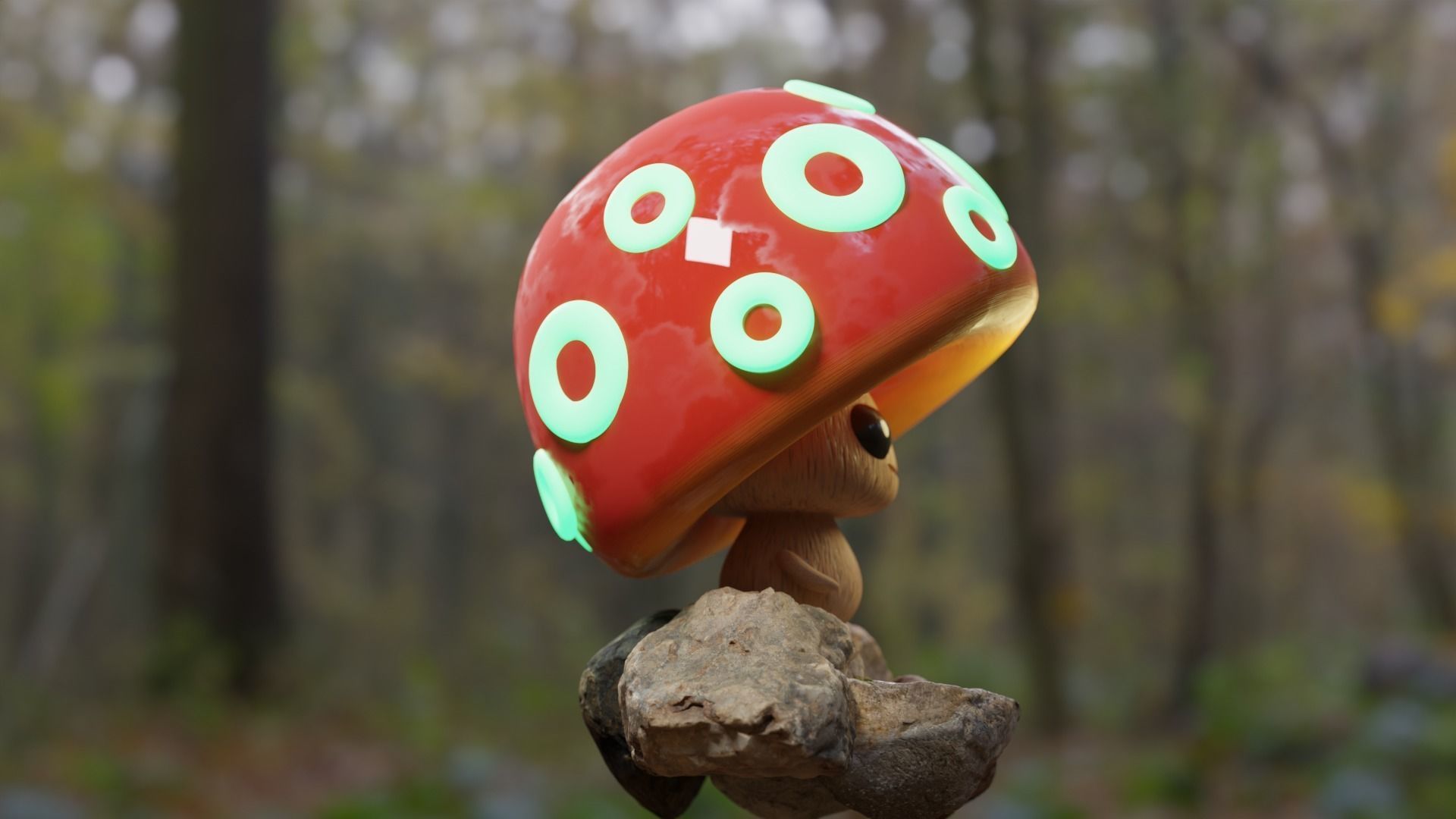 Magic Mushroom 3D model | CGTrader