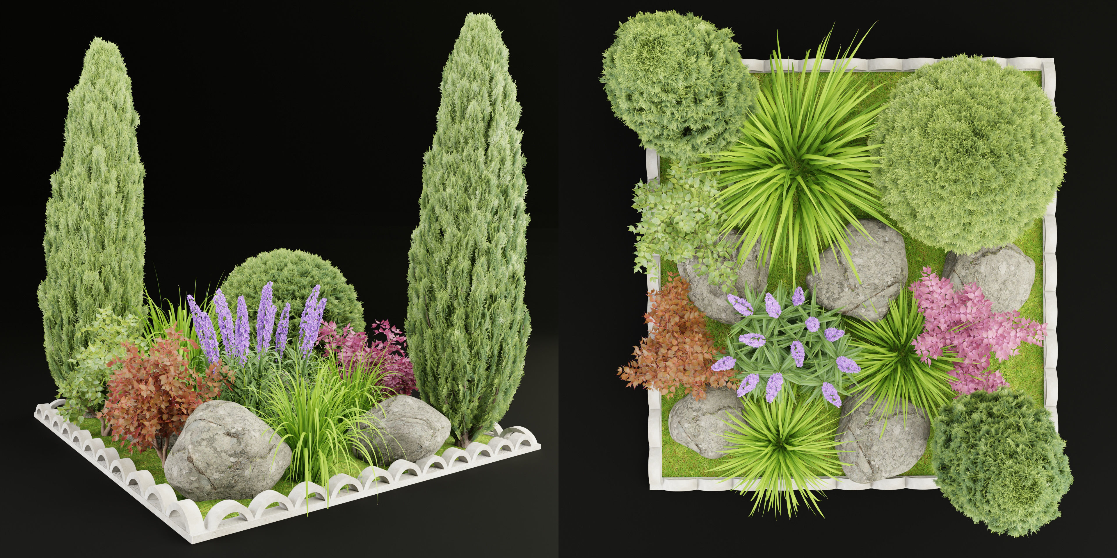 outdoor plants collection vol 27-Blender 3D model | CGTrader