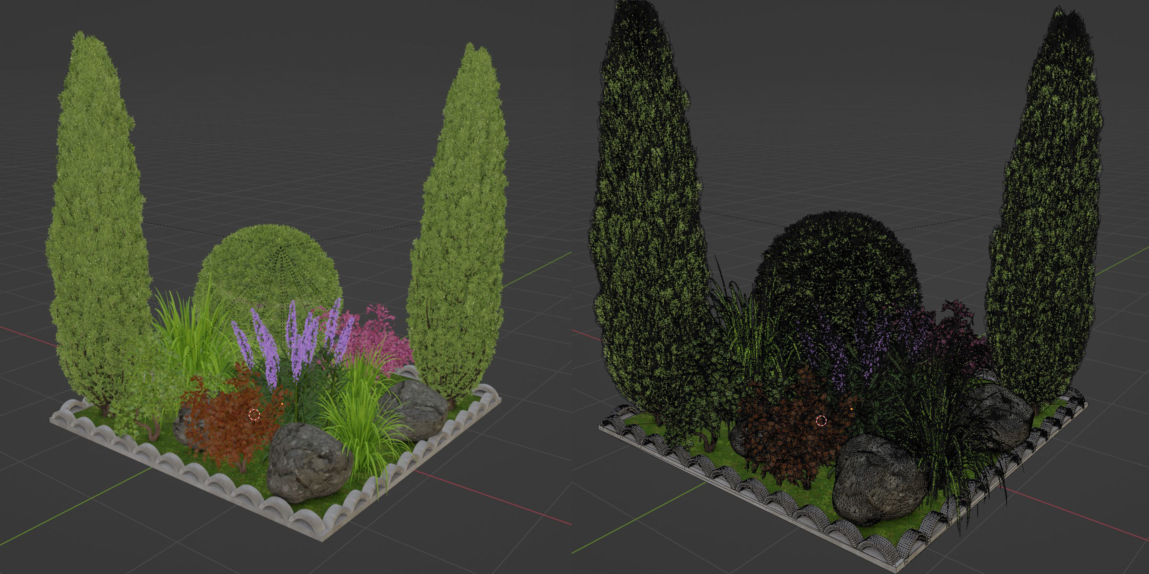 outdoor plants collection vol 27-Blender 3D model | CGTrader