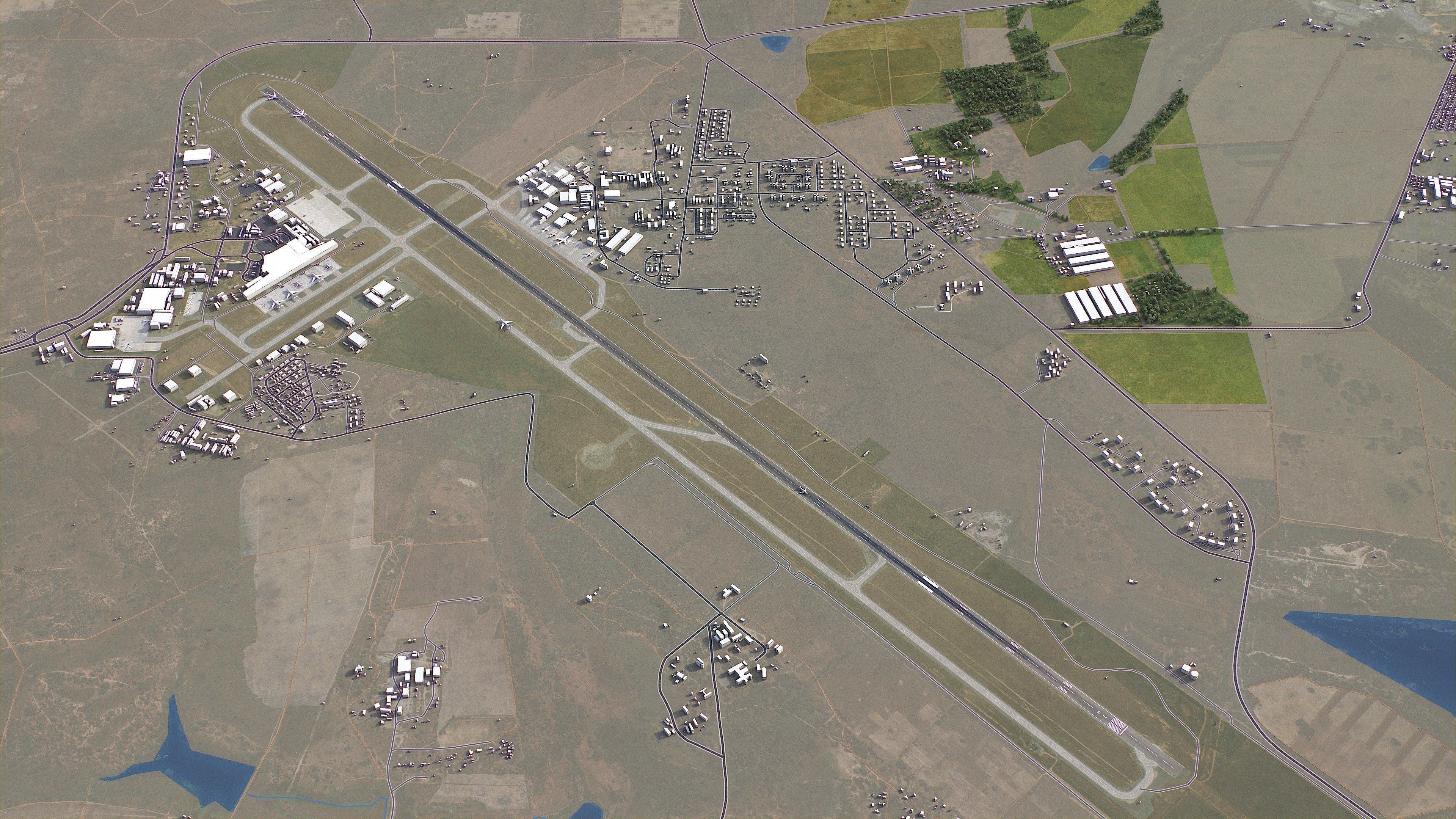 3D model Harare Airport VR / AR / low-poly | CGTrader