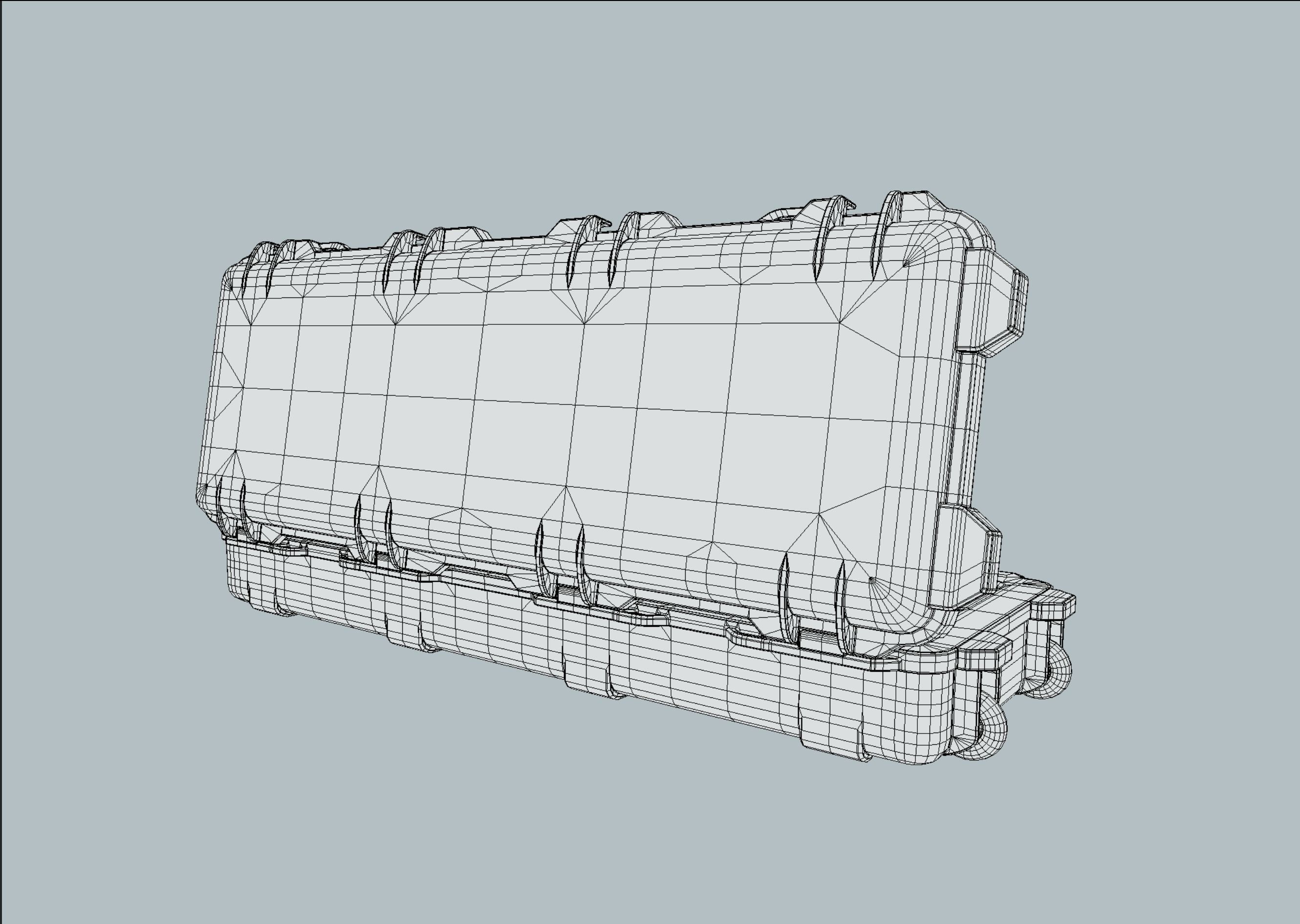 Rifle Case Box free 3D model | CGTrader