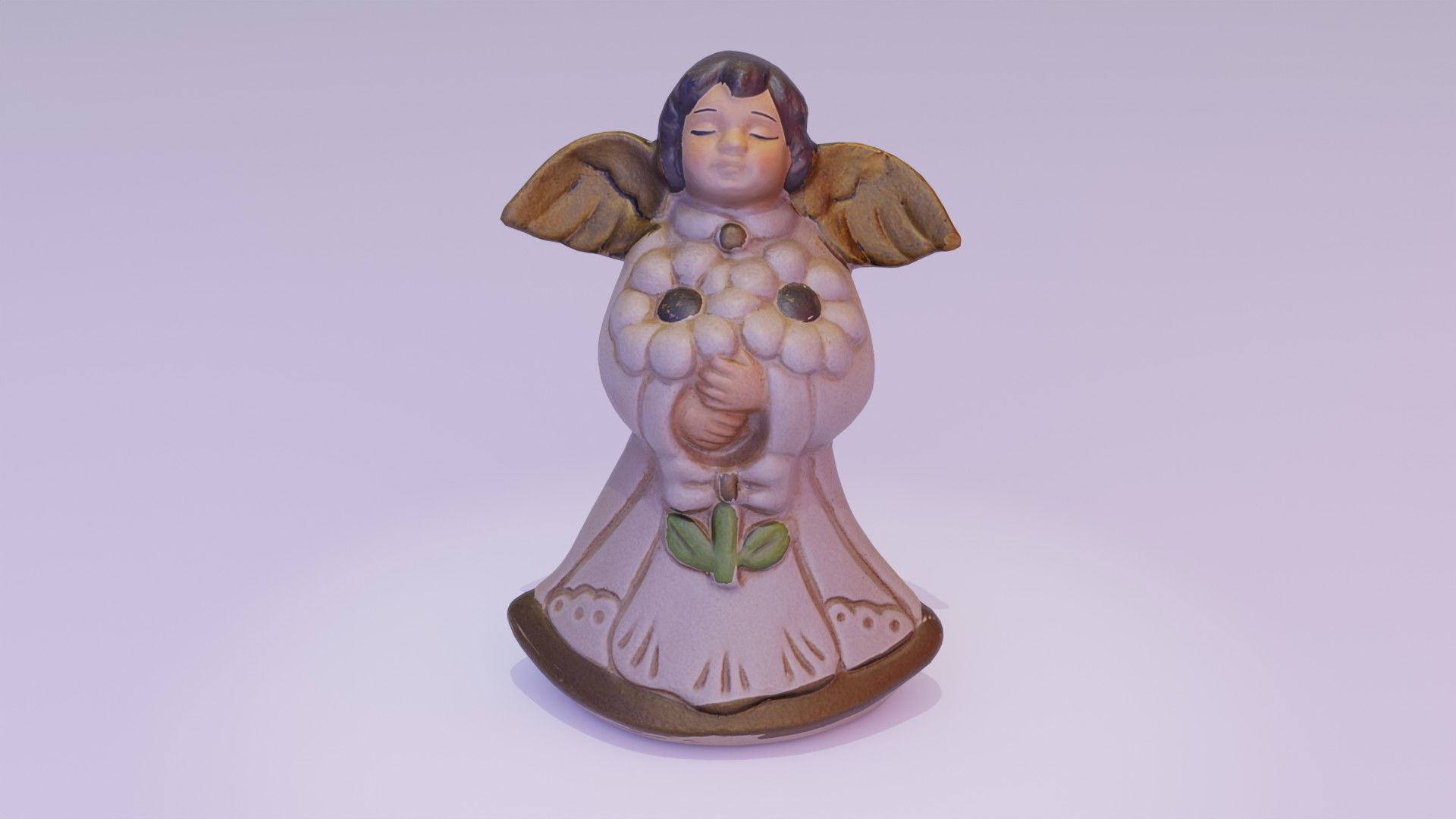 3D model Angel poor art statuette VR / AR / low-poly | CGTrader