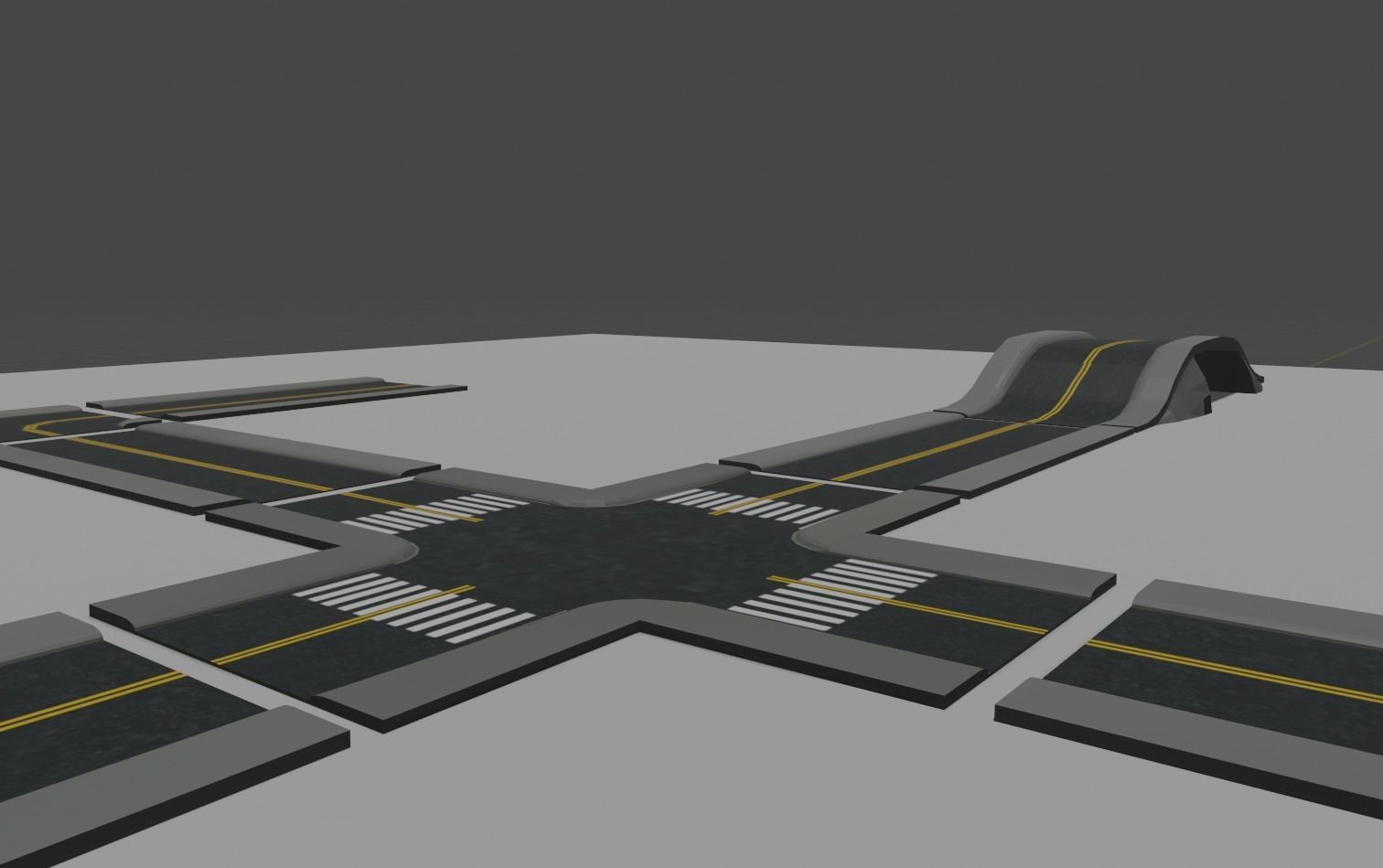 3D model road way fat pack VR / AR / low-poly | CGTrader