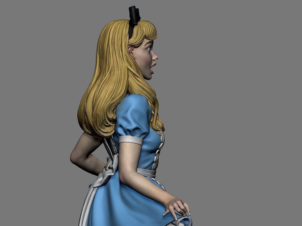 Alice In Wonderland 3d Model 3d Printable Cgtrader