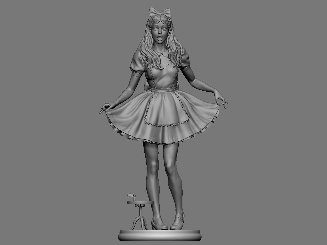 Alice in Wonderland 3D model 3D printable | CGTrader