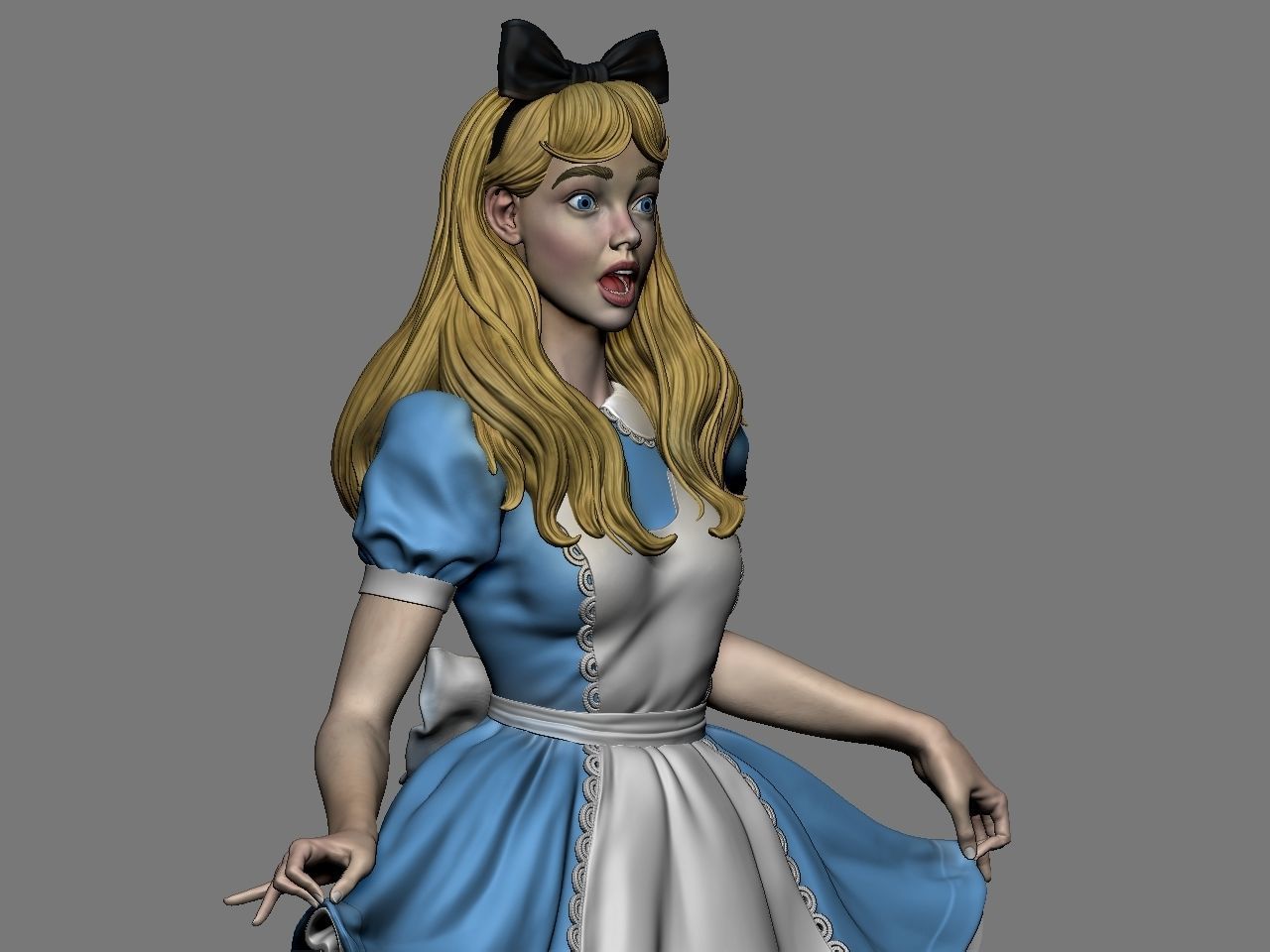 Alice In Wonderland 3d Model 3d Printable Cgtrader