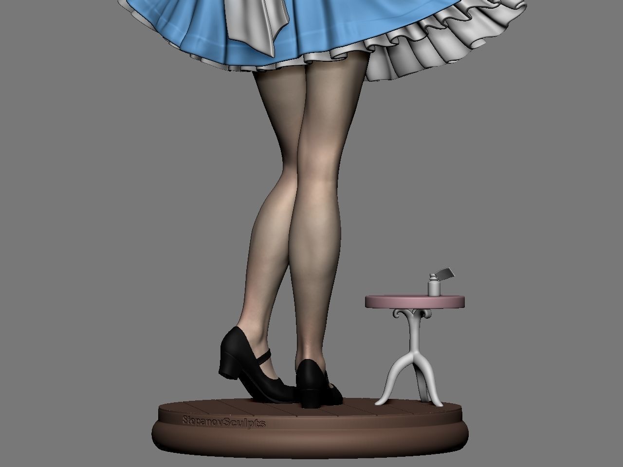 Alice in Wonderland 3D model 3D printable | CGTrader
