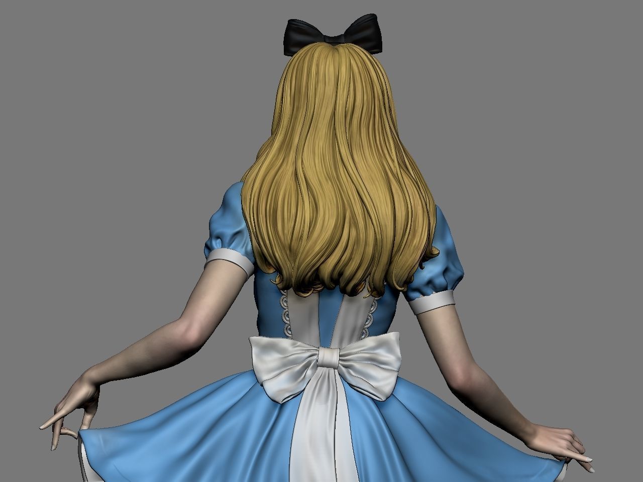 Alice in Wonderland 3D model 3D printable | CGTrader