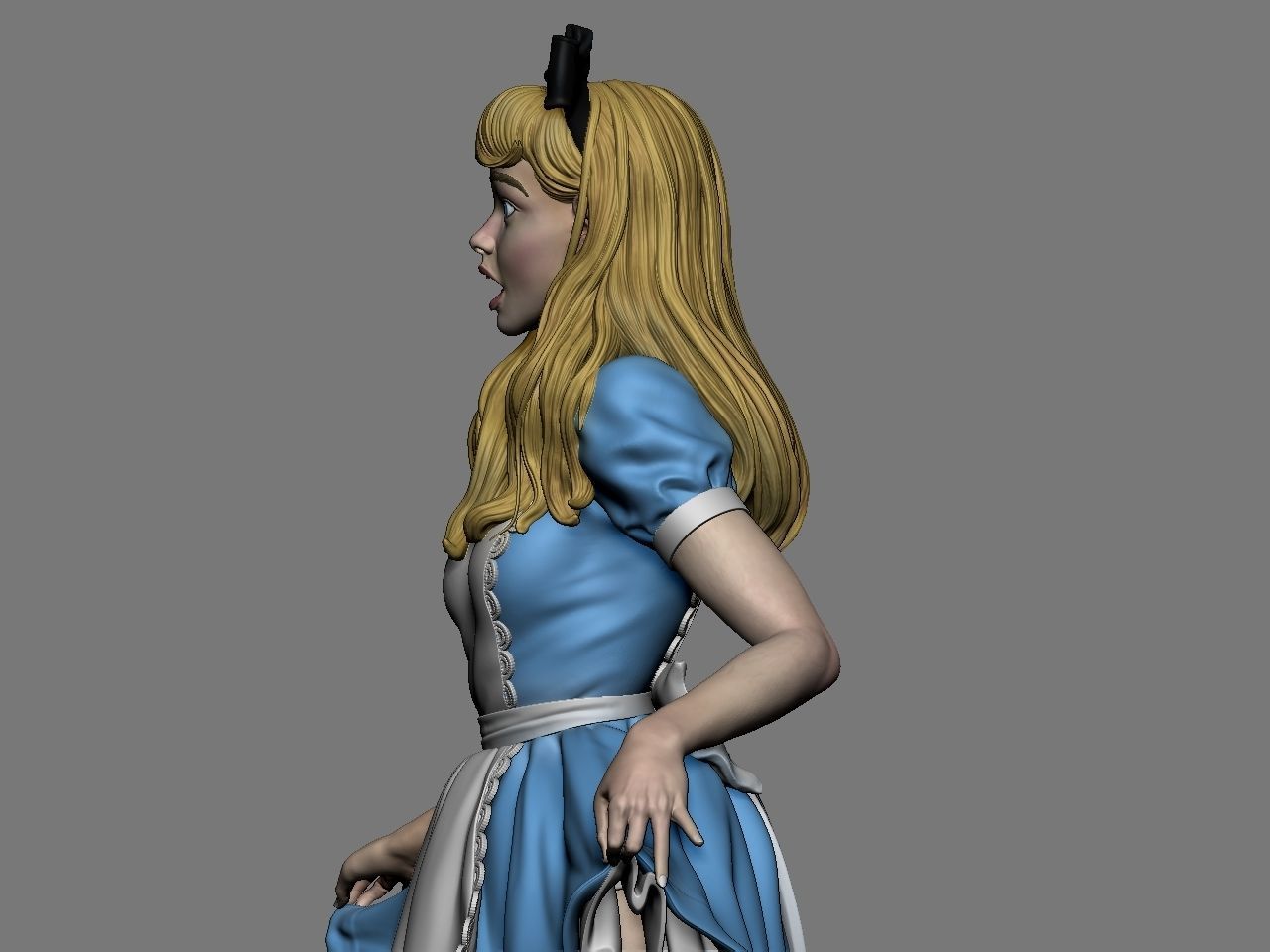 Alice in Wonderland 3D model 3D printable | CGTrader