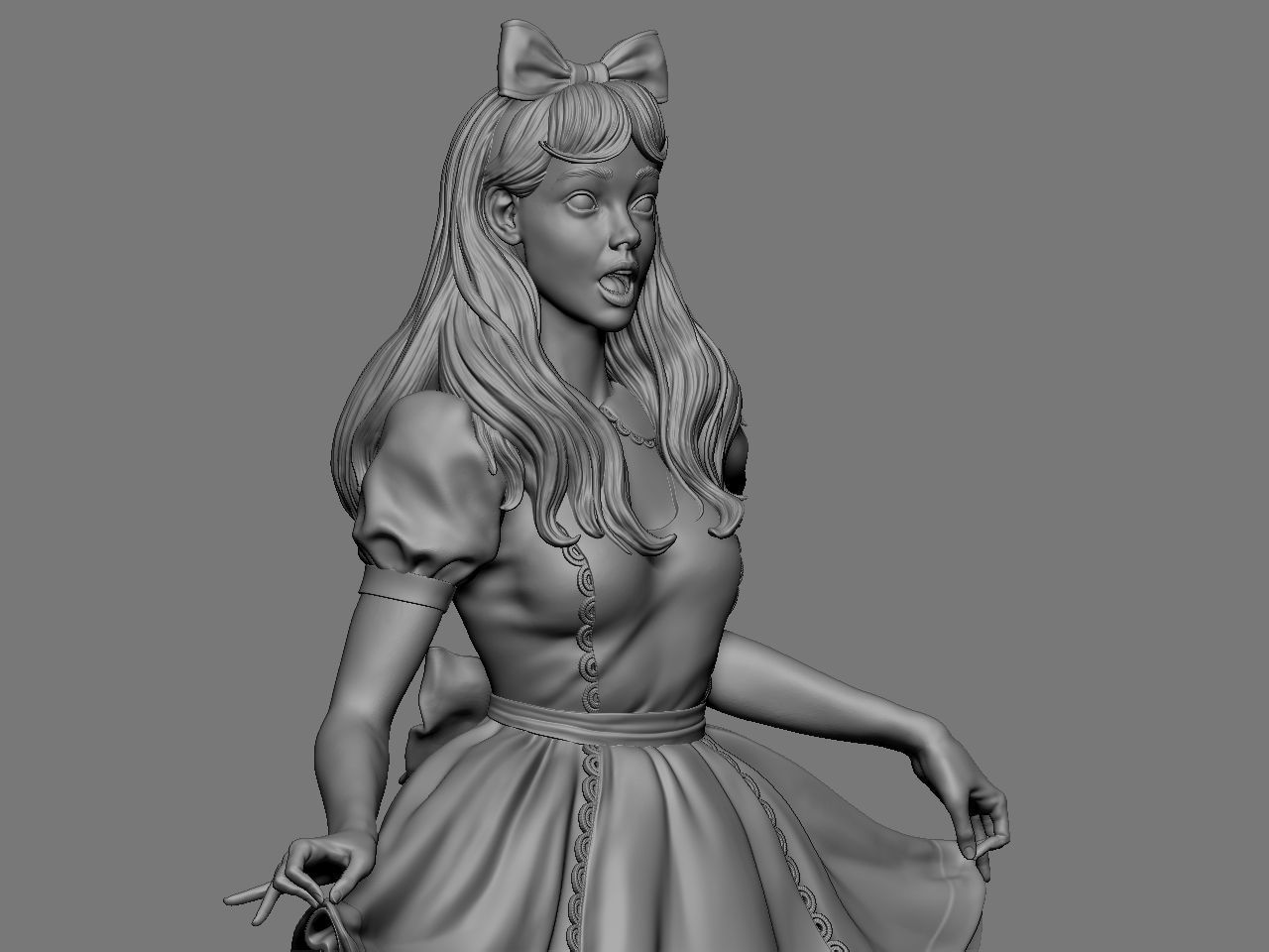 Alice In Wonderland 3d Model 3d Printable Cgtrader