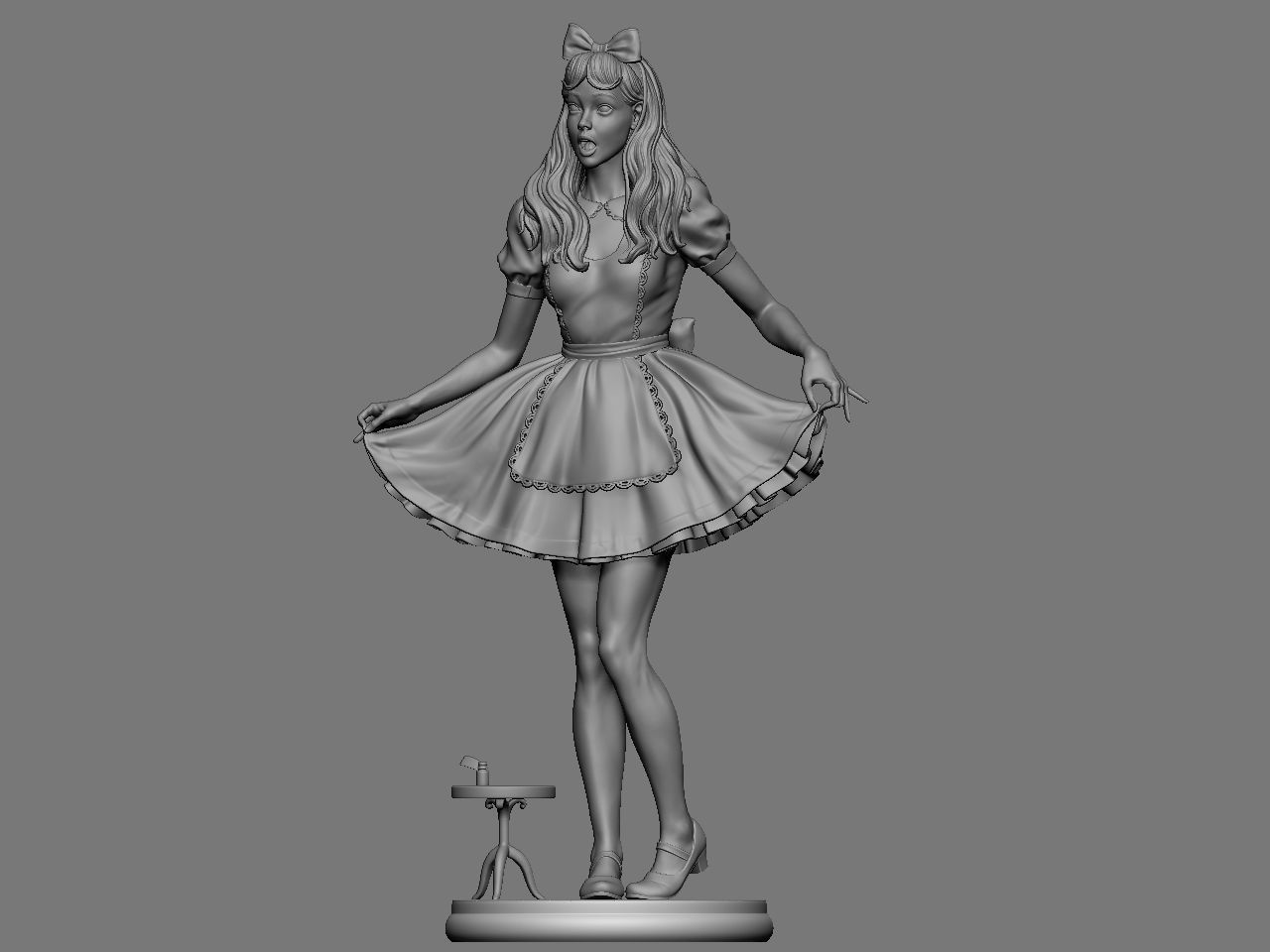 Alice in Wonderland 3D model 3D printable | CGTrader