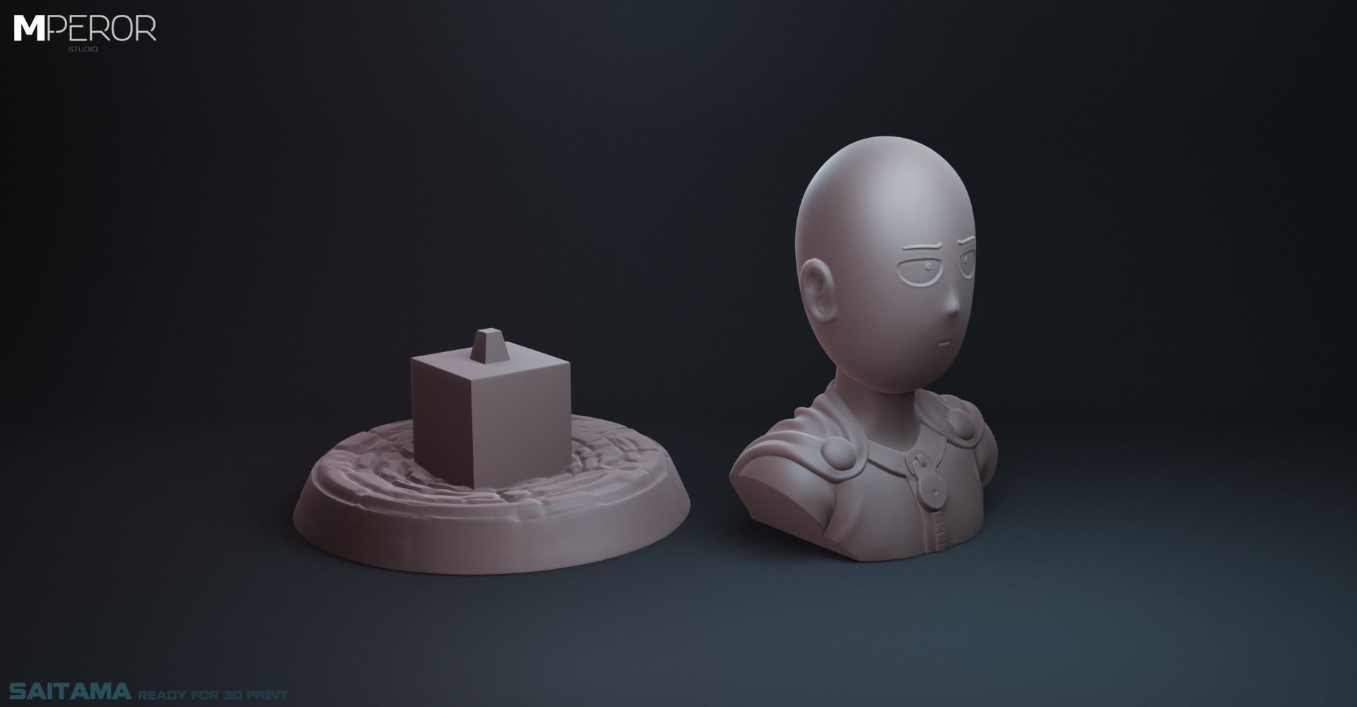 Saitama 3D model 3D printable | CGTrader
