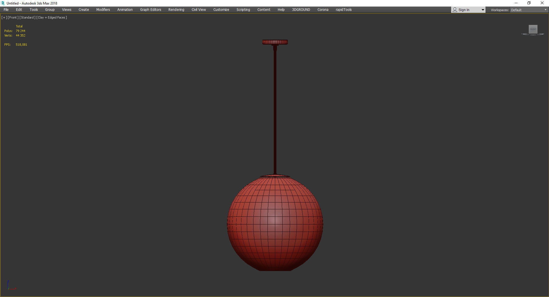 3D model Sfera 6 Light Pendant VR / AR / low-poly | CGTrader